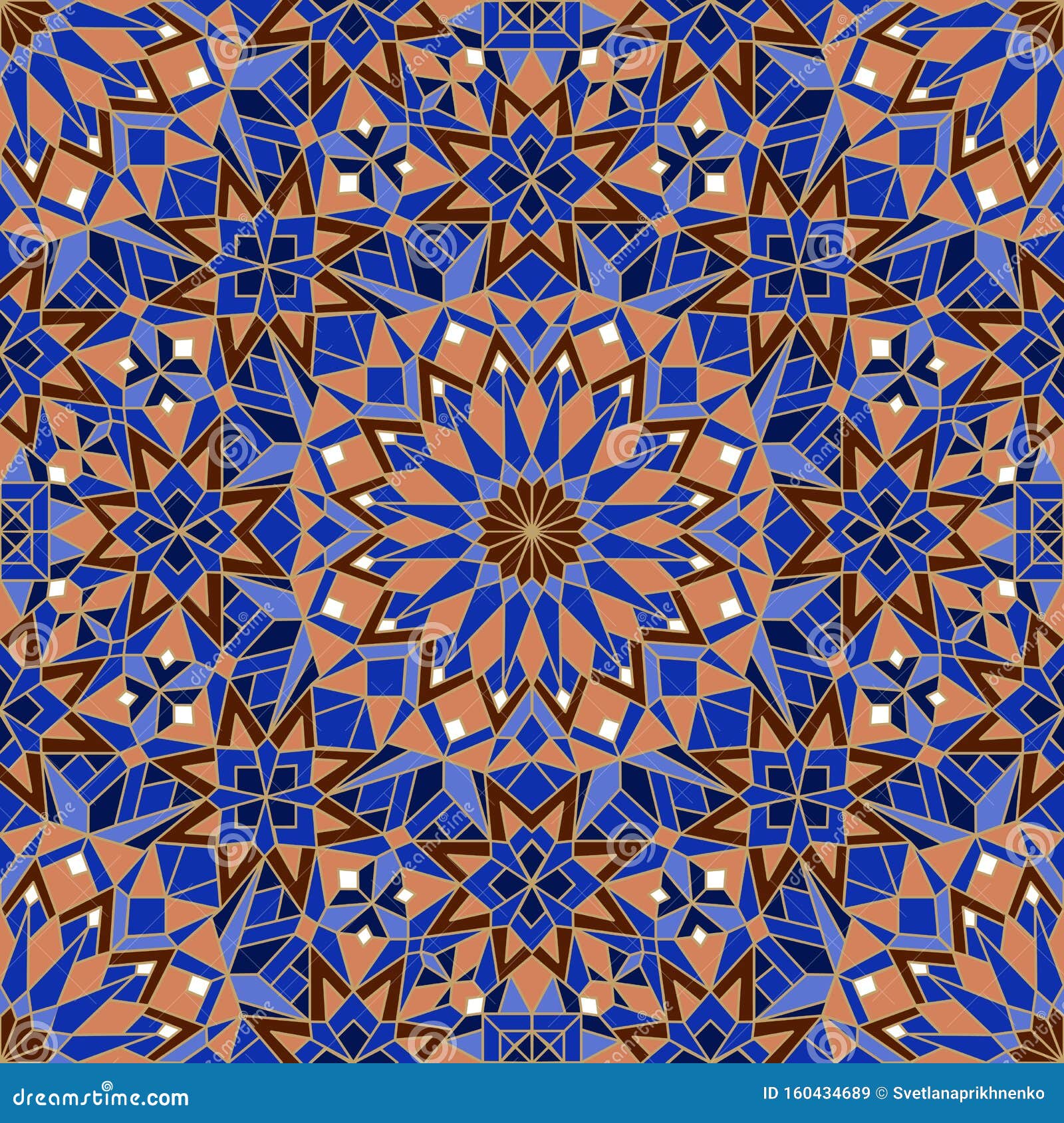 Morrocan pattern stock vector. Illustration of retro - 160434689