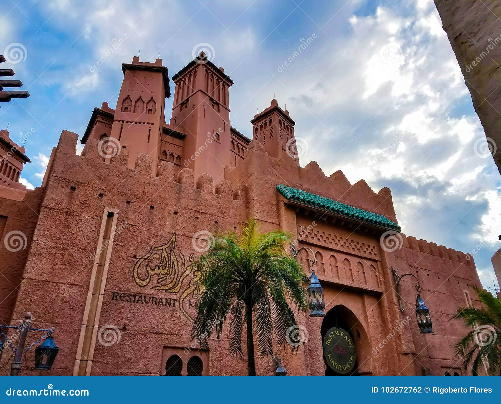 Morroco building editorial photography. Image of palm - 102672762