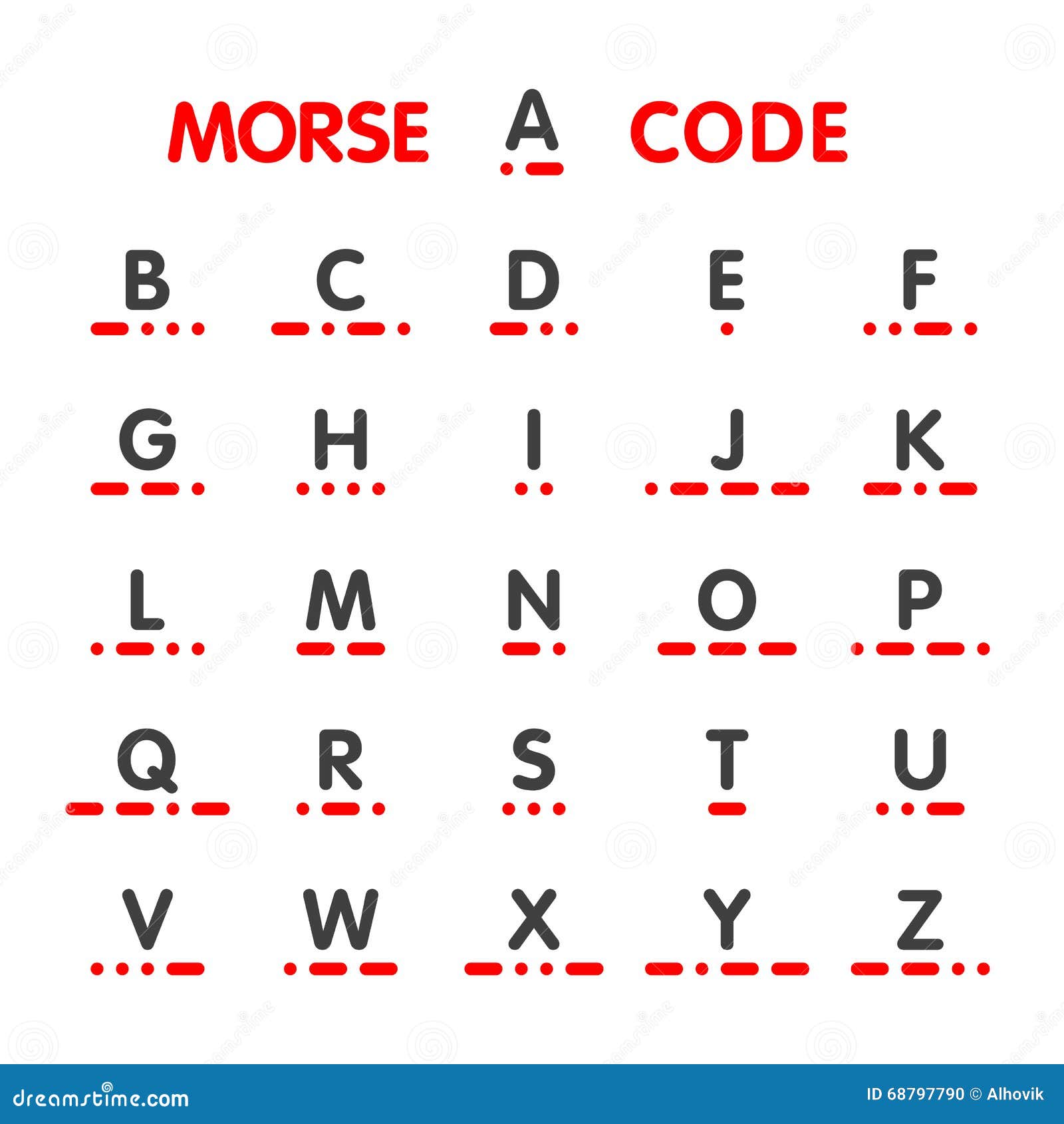 Morse code font stock vector. Illustration of mark, secrecy - 68797790