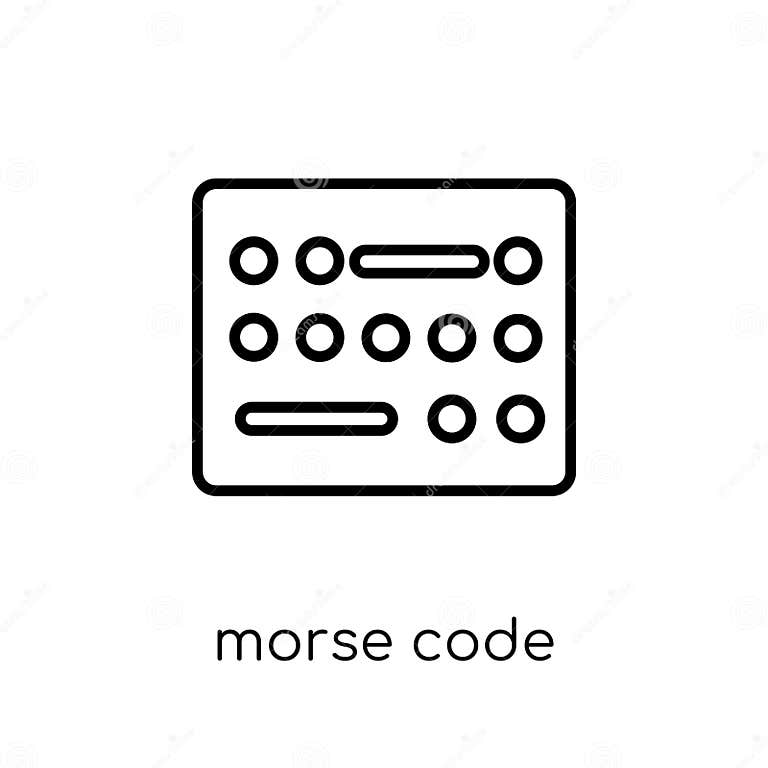 Morse Code Icon from Communication Collection. Stock Vector ...