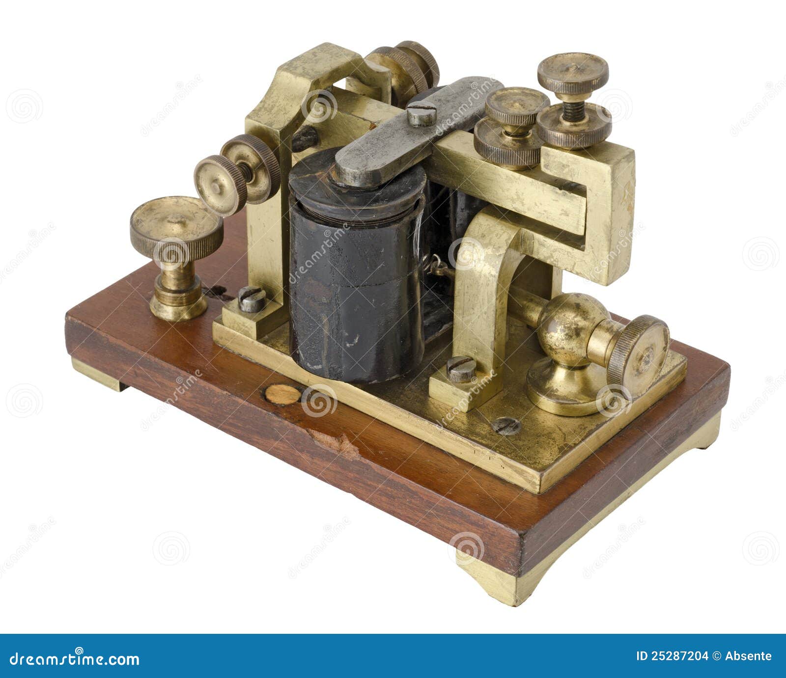 Morse Receiver stock photo. Image of call, signal, aged - 25287204