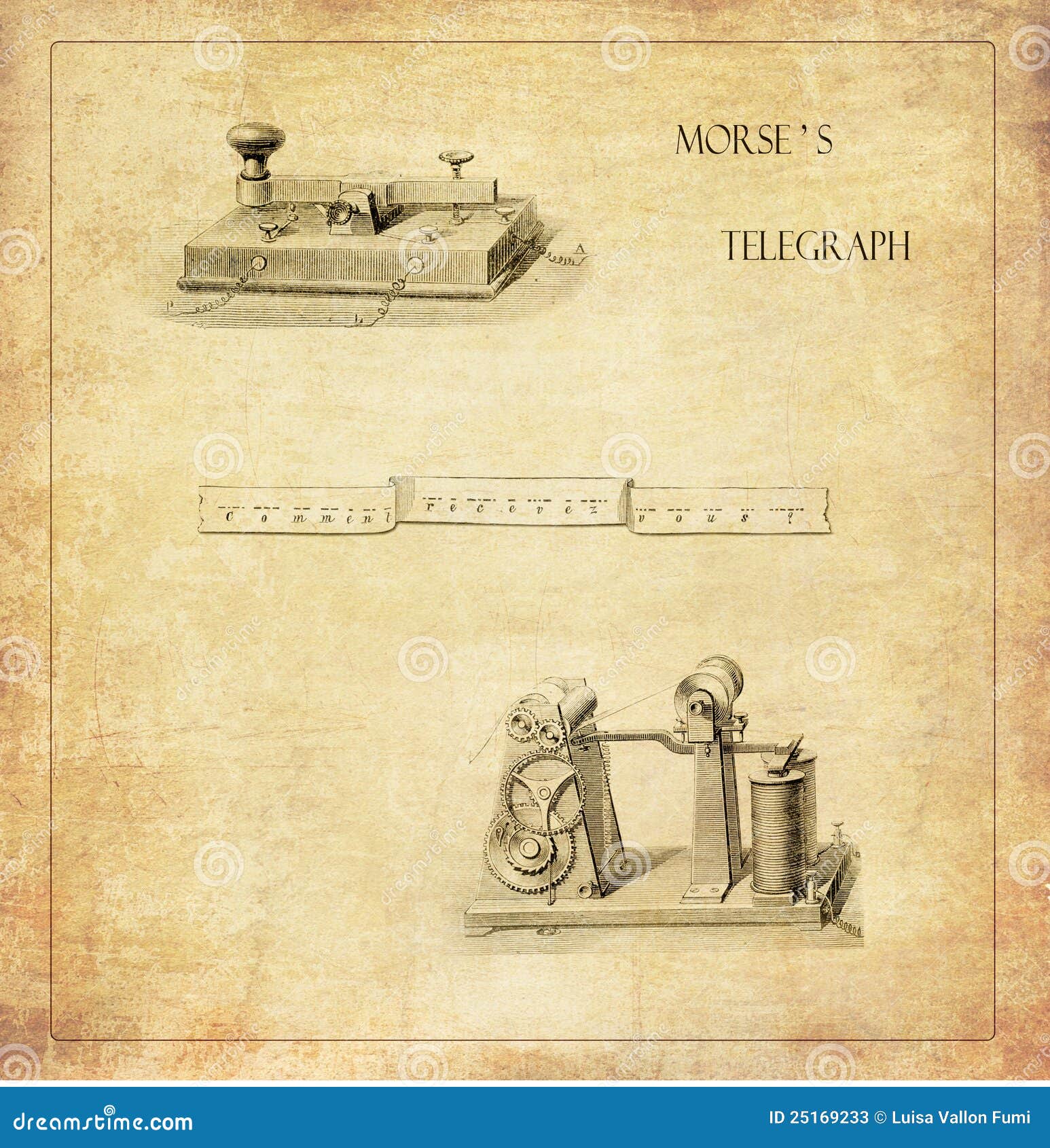 Morse s Telegraph stock illustration. Illustration of illustrated ...