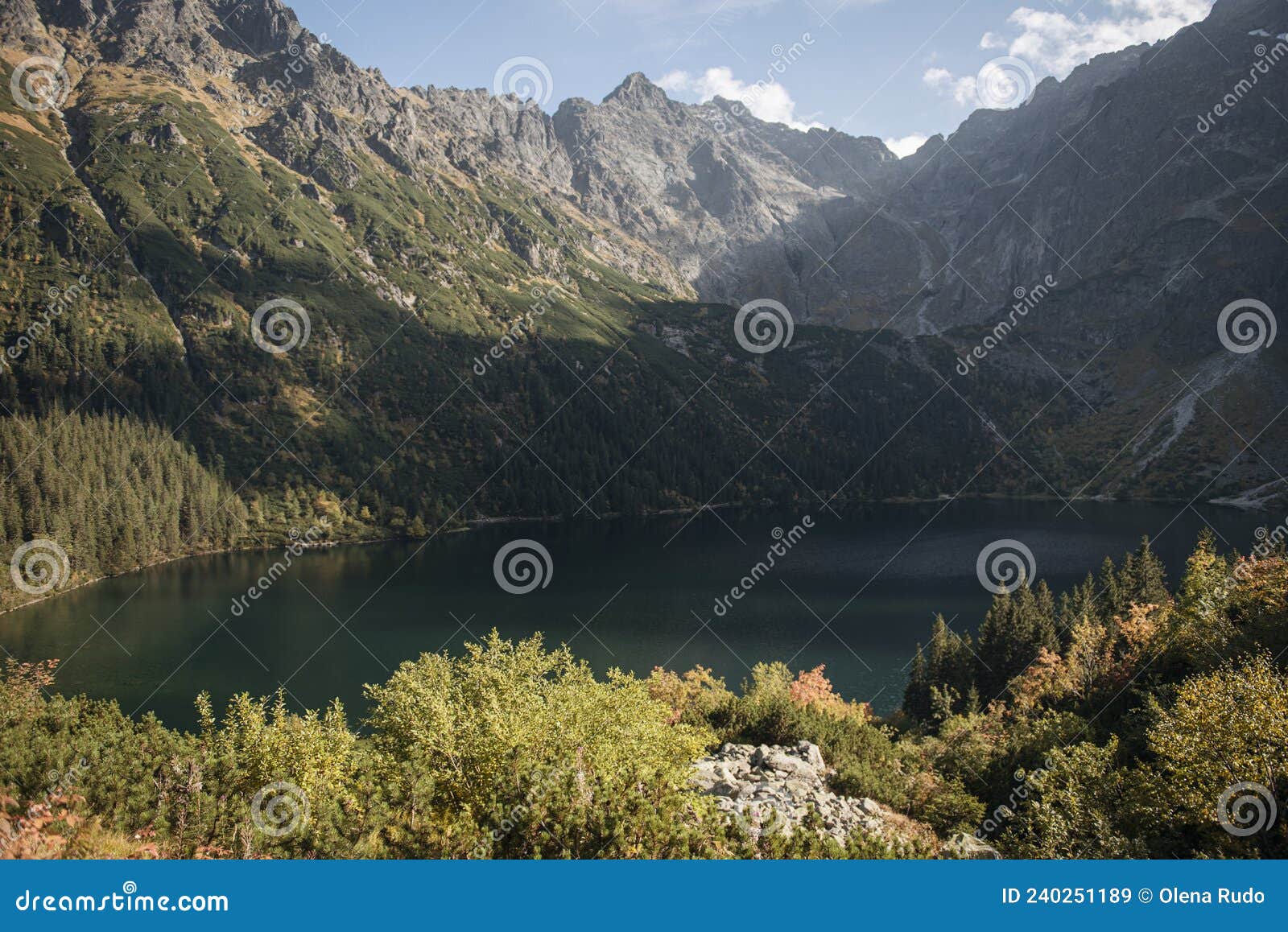 Morskie Oko Lake Ojo Del Mar En Las Montañas De Tatra En Polonia Imagen ... Morskie Oko Lake Ojo Del Mar En Las Montañas De Tatra En Polonia Imagen ...