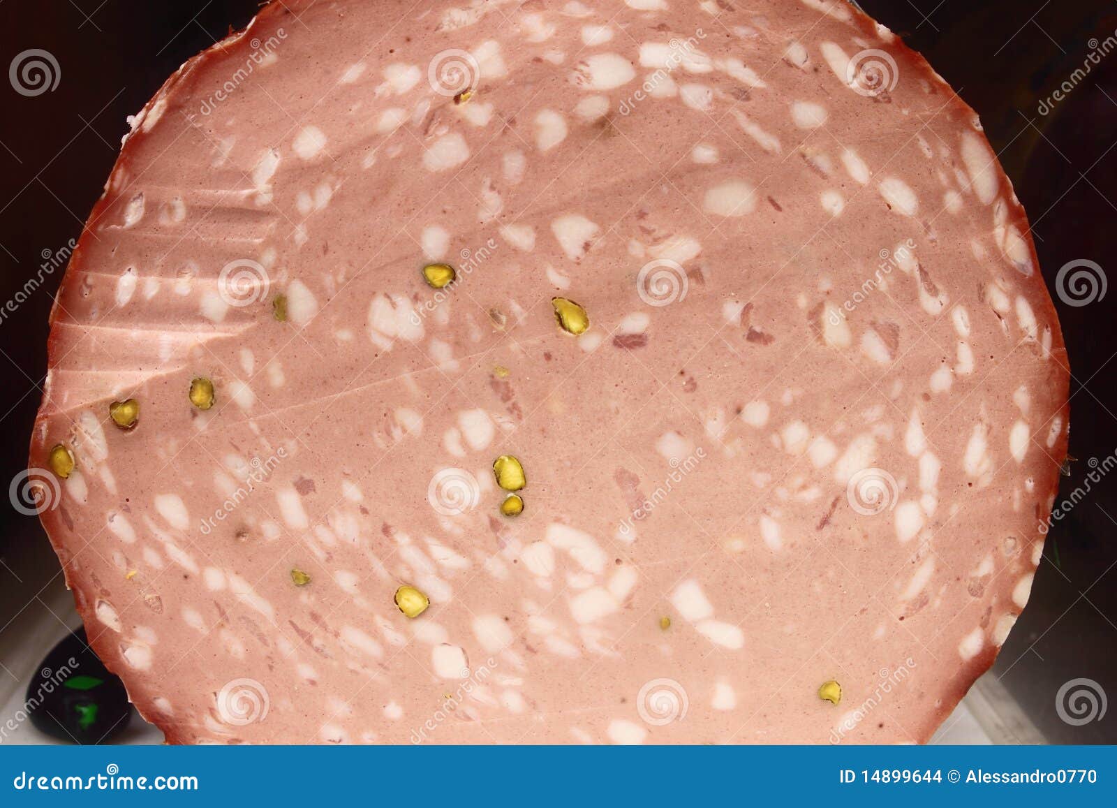 Mortadella salami stock photo. Image of sausage, meaty - 14899644