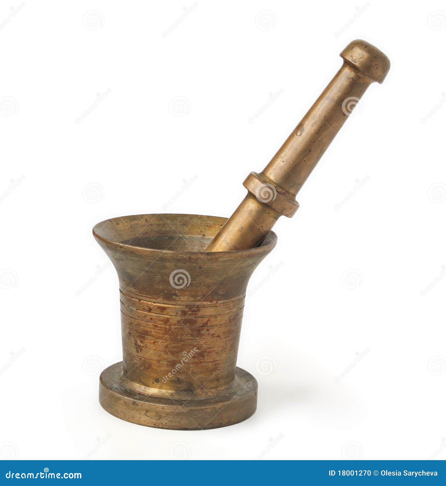 Mortaio Antichissimo Con Il Pestello Fotografia Stock - Immagine di ...