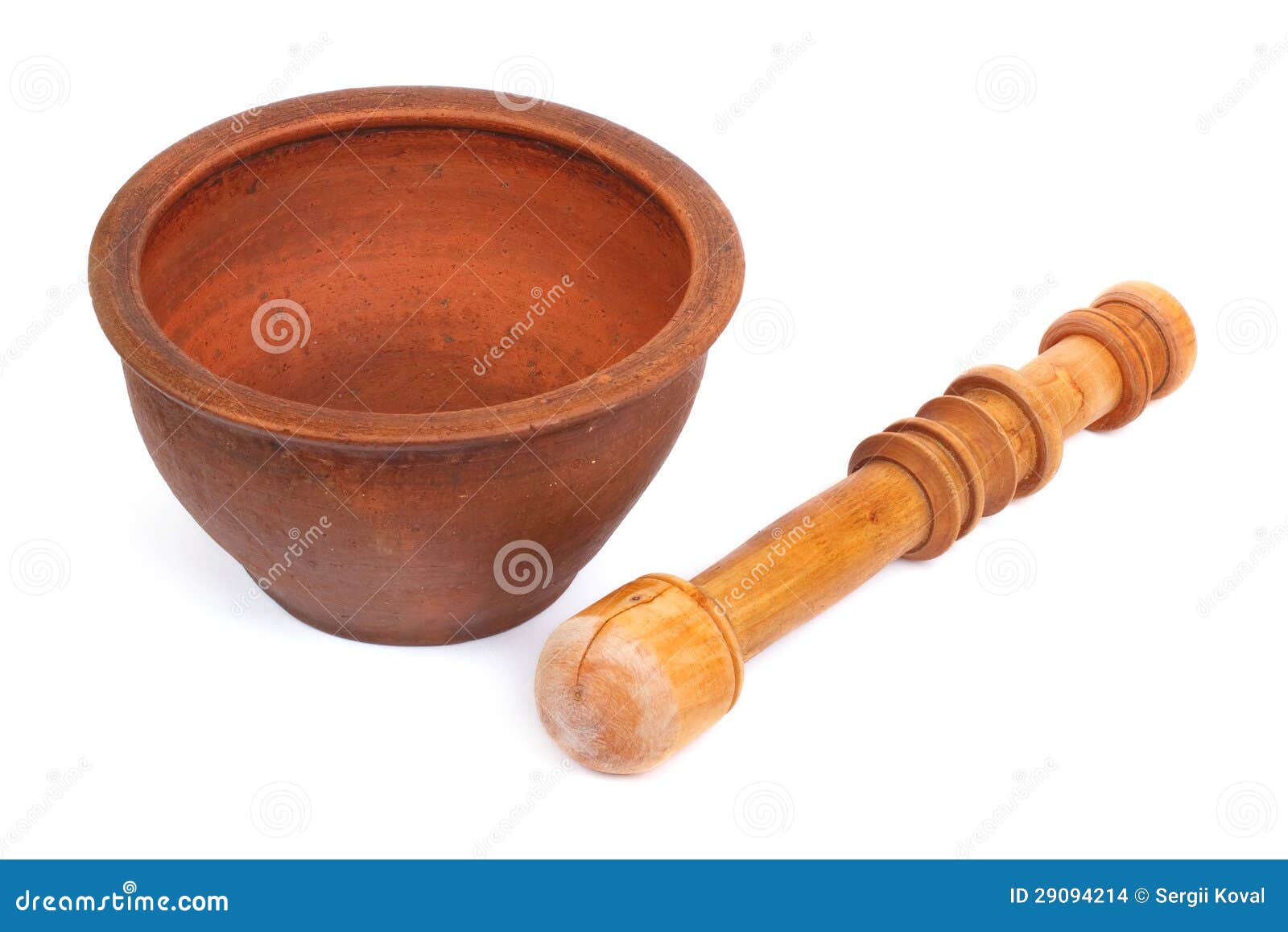 Mortaio E Pestello Isolati. Fotografia Stock - Immagine di oggetto ...