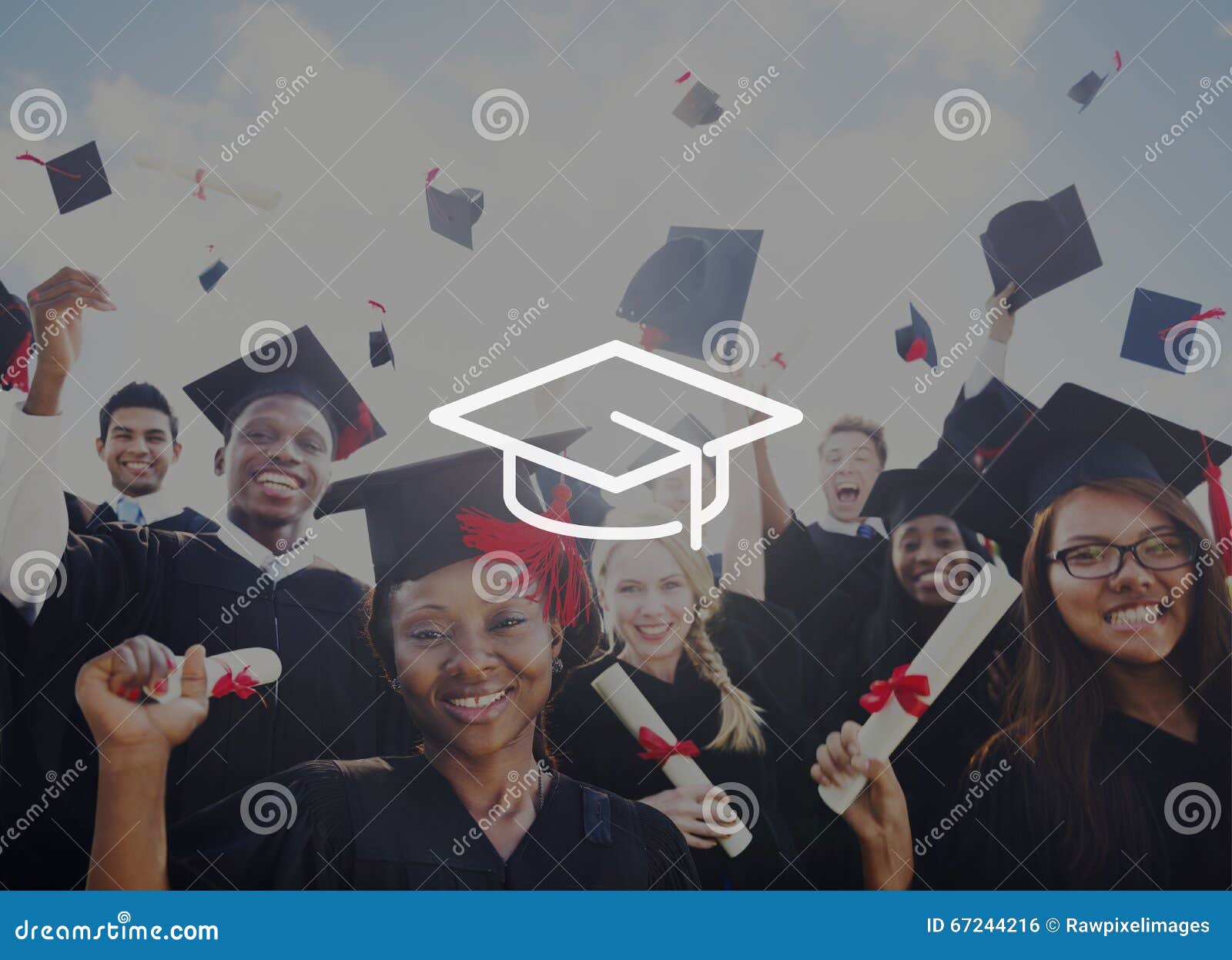 Graduation Concept. Primary Education. Perfect Schoolgirl. Welcome Back ...