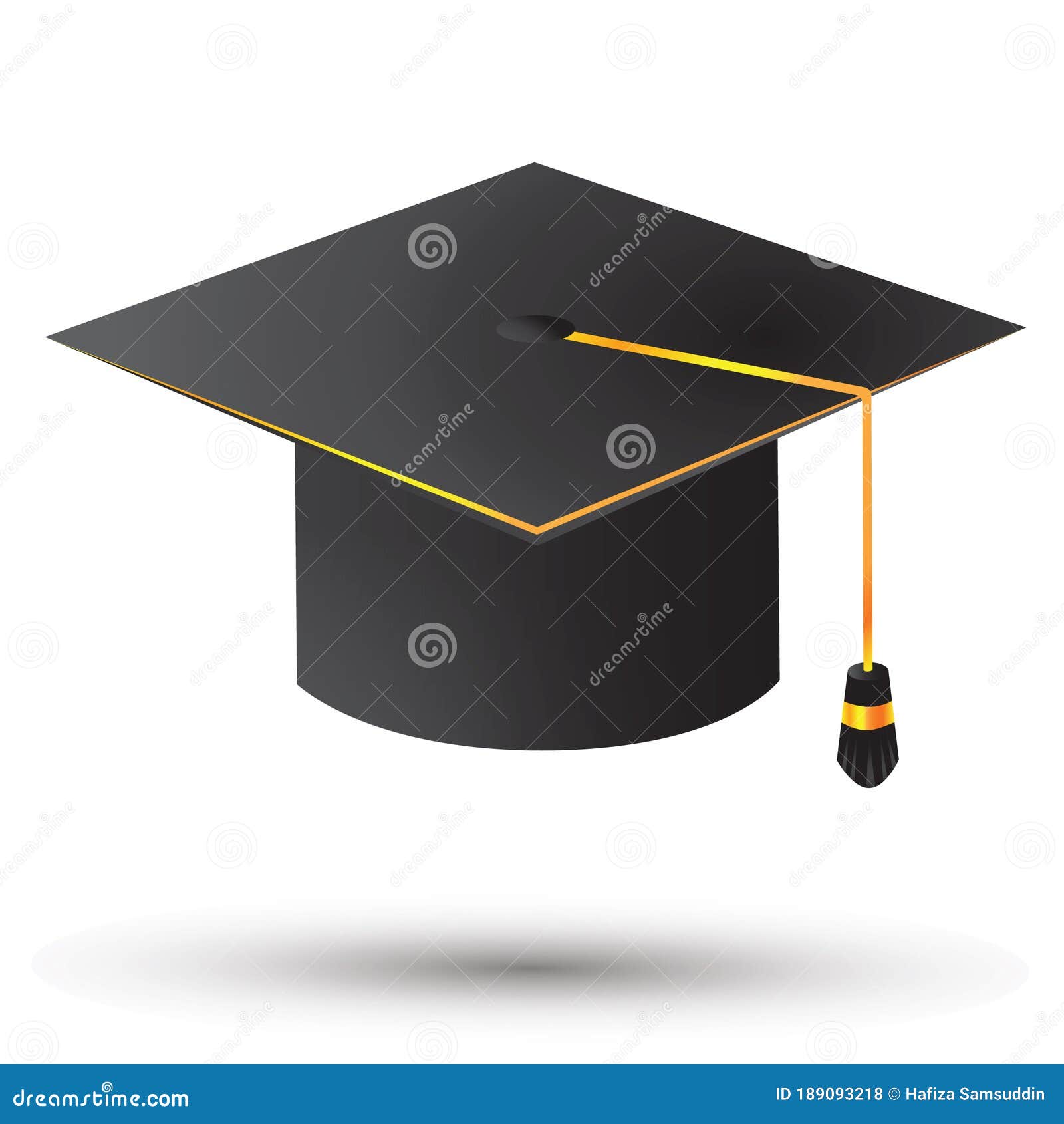 Mortar Board. Vector Illustration Decorative Design Stock Vector ...