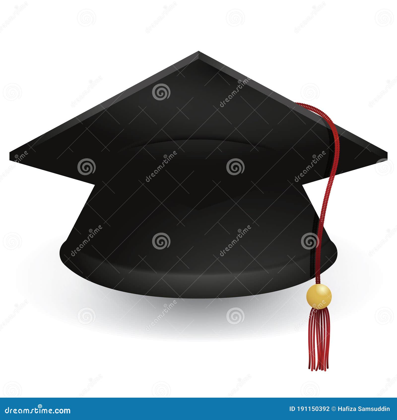 Mortar Board. Vector Illustration Decorative Design Stock Vector ...