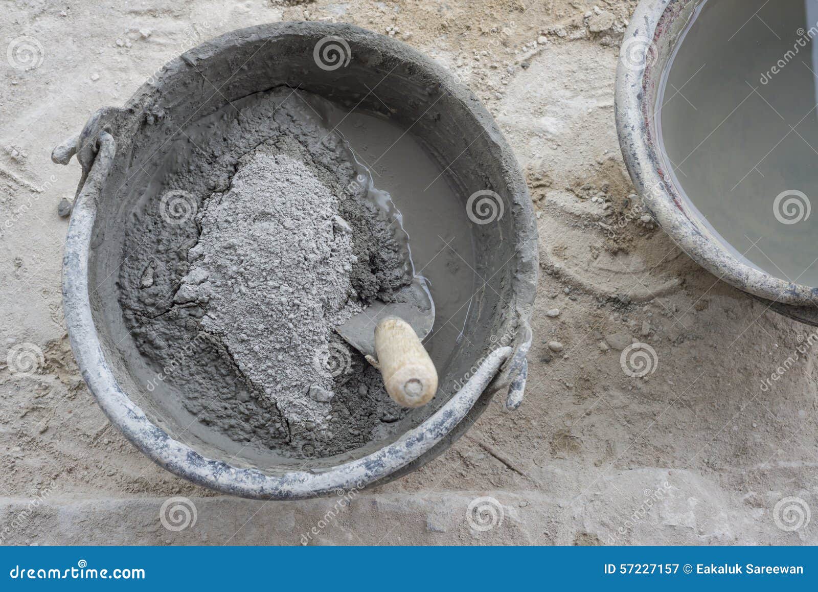 Mortar bucket stock image. Image of close, industry, mason - 57227157