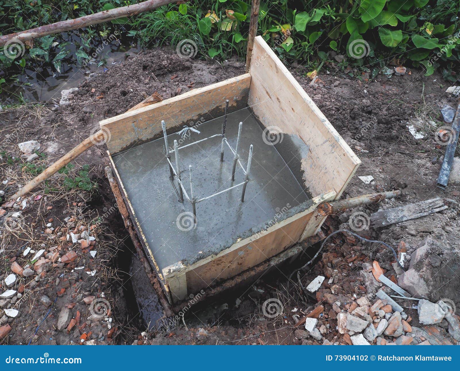 The Mortar Casting Base Building. Stock Photo - Image of outdoor ...
