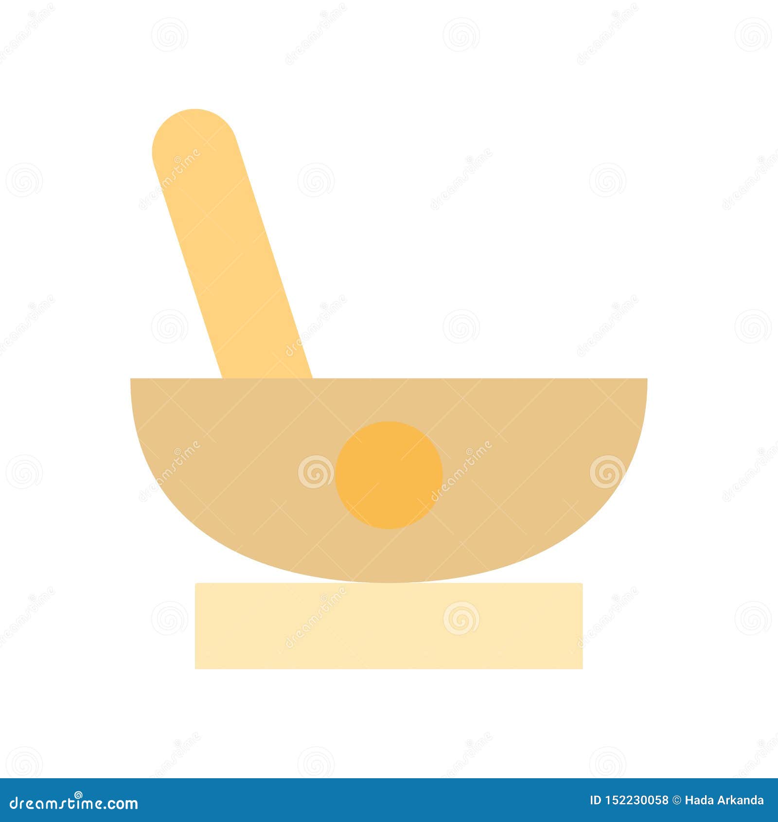 Mortar Icon. Flat Illustration of Mortar Vector Icon for Web Stock ...
