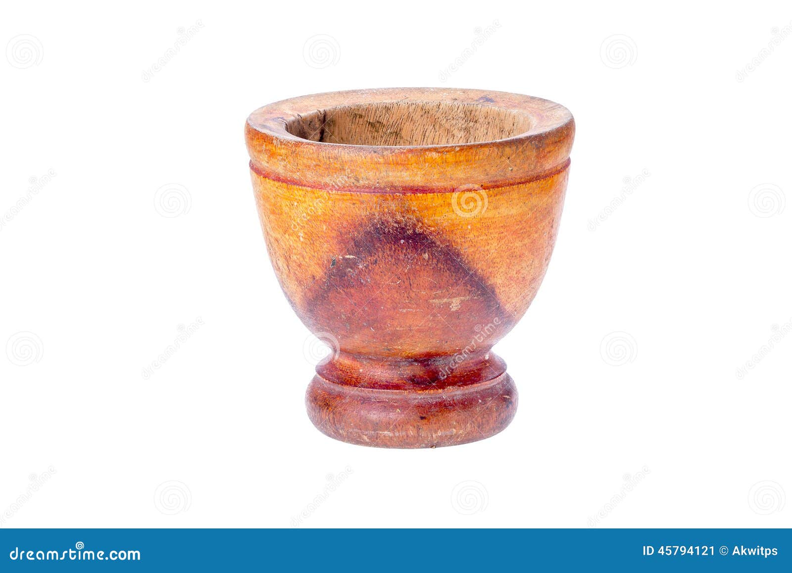 Mortar on Isolated White Background Stock Image - Image of cooking ...