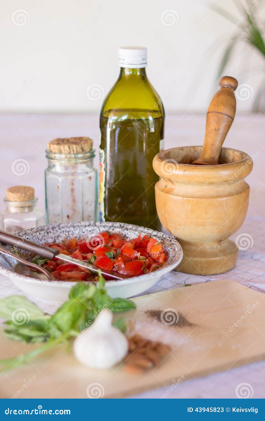 Mortar and Pestle and Ingredients Stock Image - Image of spices ...