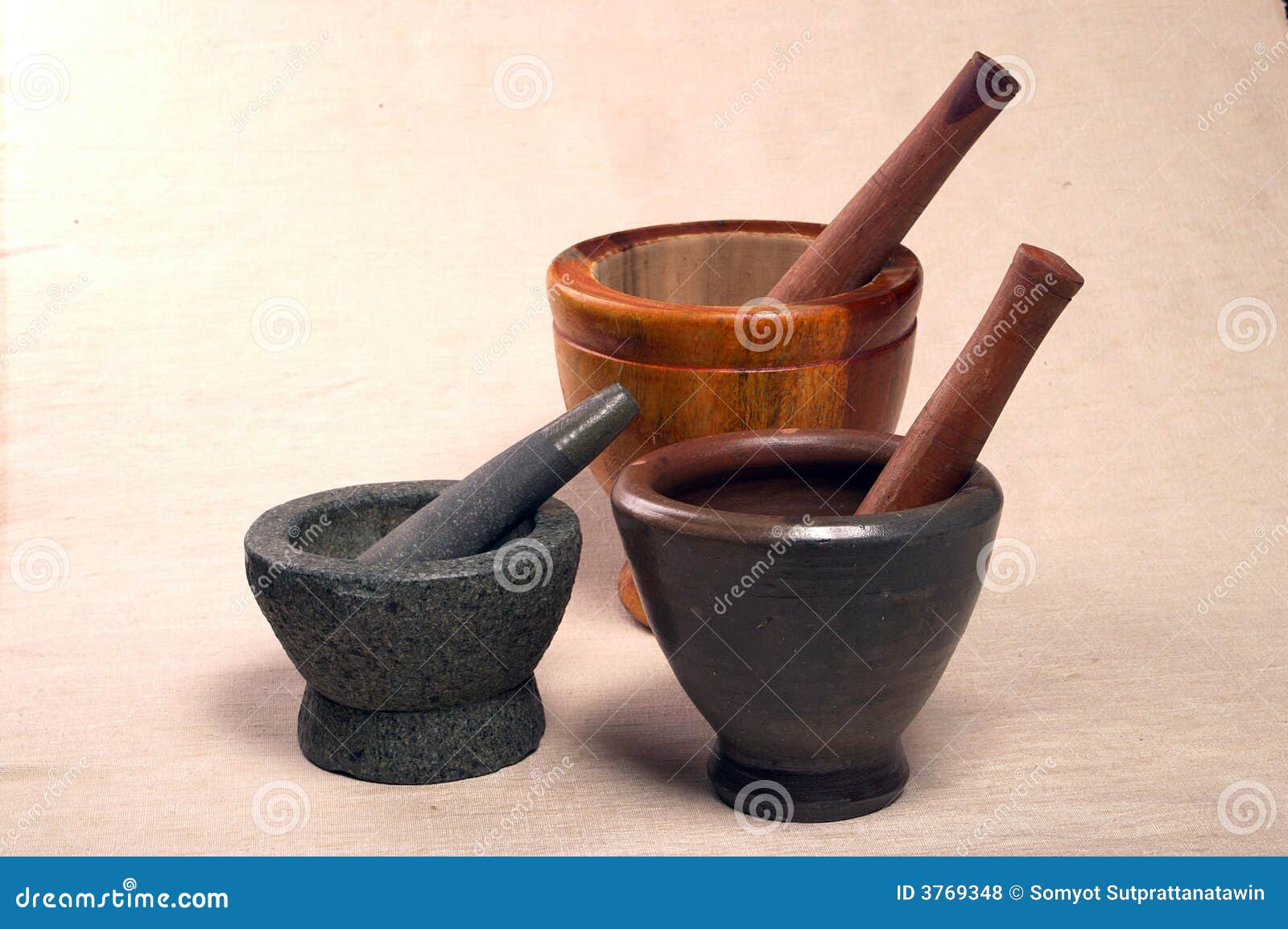 Mortar and Pestles stock photo. Image of mixers, cooking - 3769348