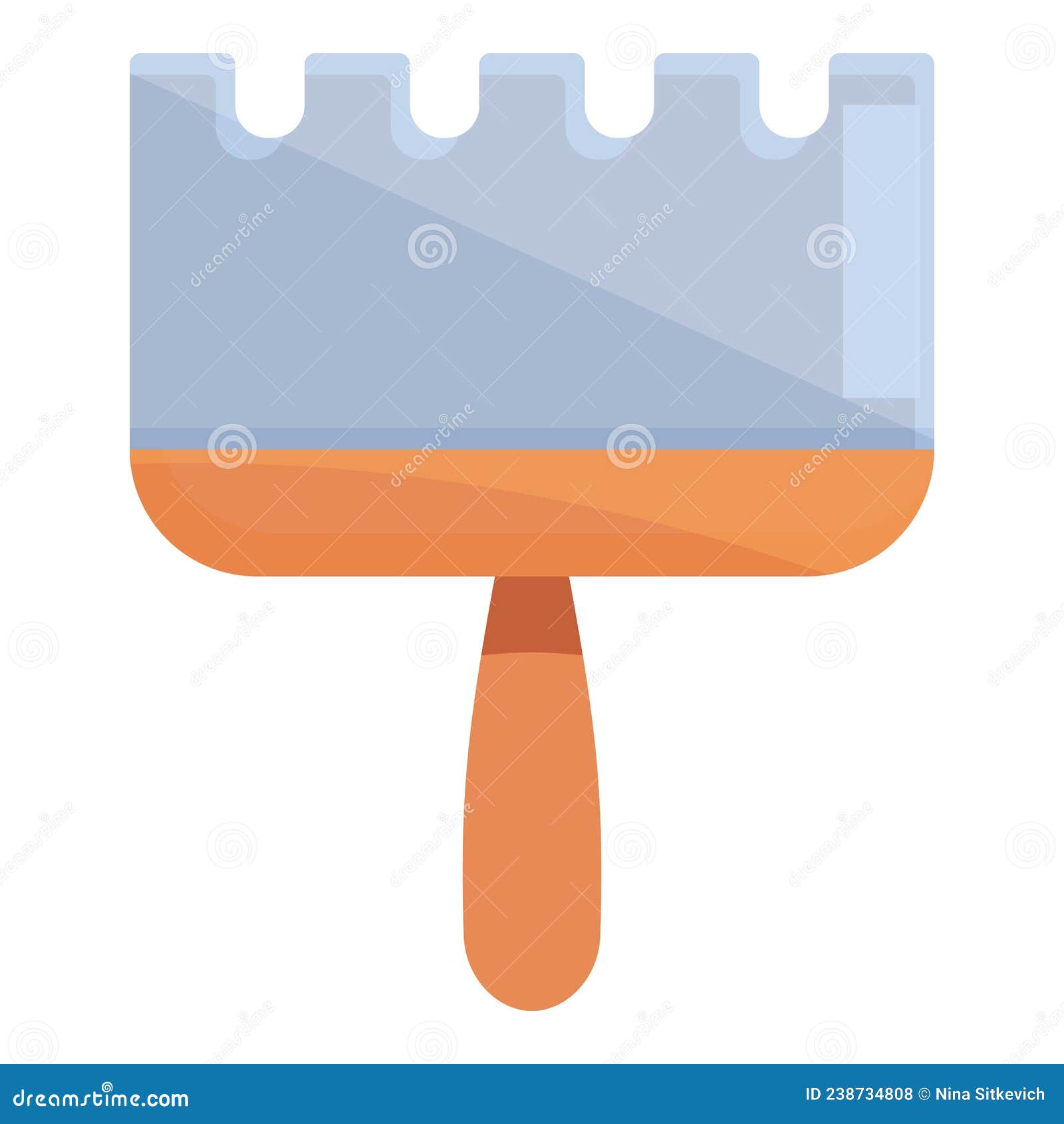 Mortar Trowel Icon Cartoon Vector. Brick Wall Stock Vector ... Mortar Trowel Icon Cartoon Vector. Brick Wall Stock Vector ...