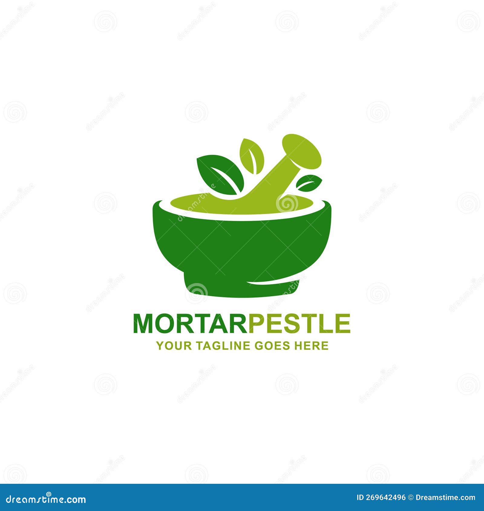 Mortar and pestle logo stock vector. Illustration of icon - 269642496