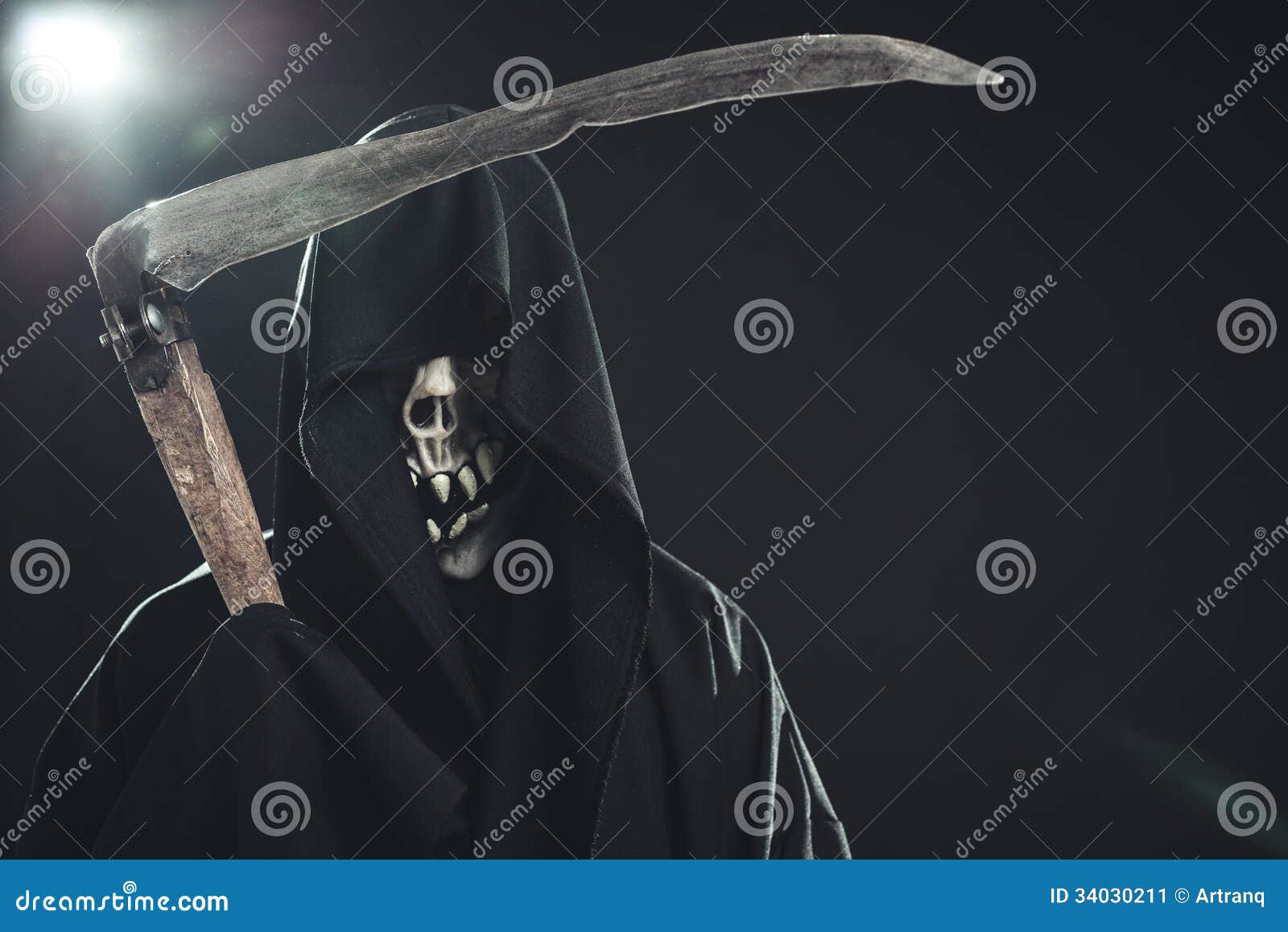 Morte com foice imagem de stock. Imagem de pastor, diabo - 34030211