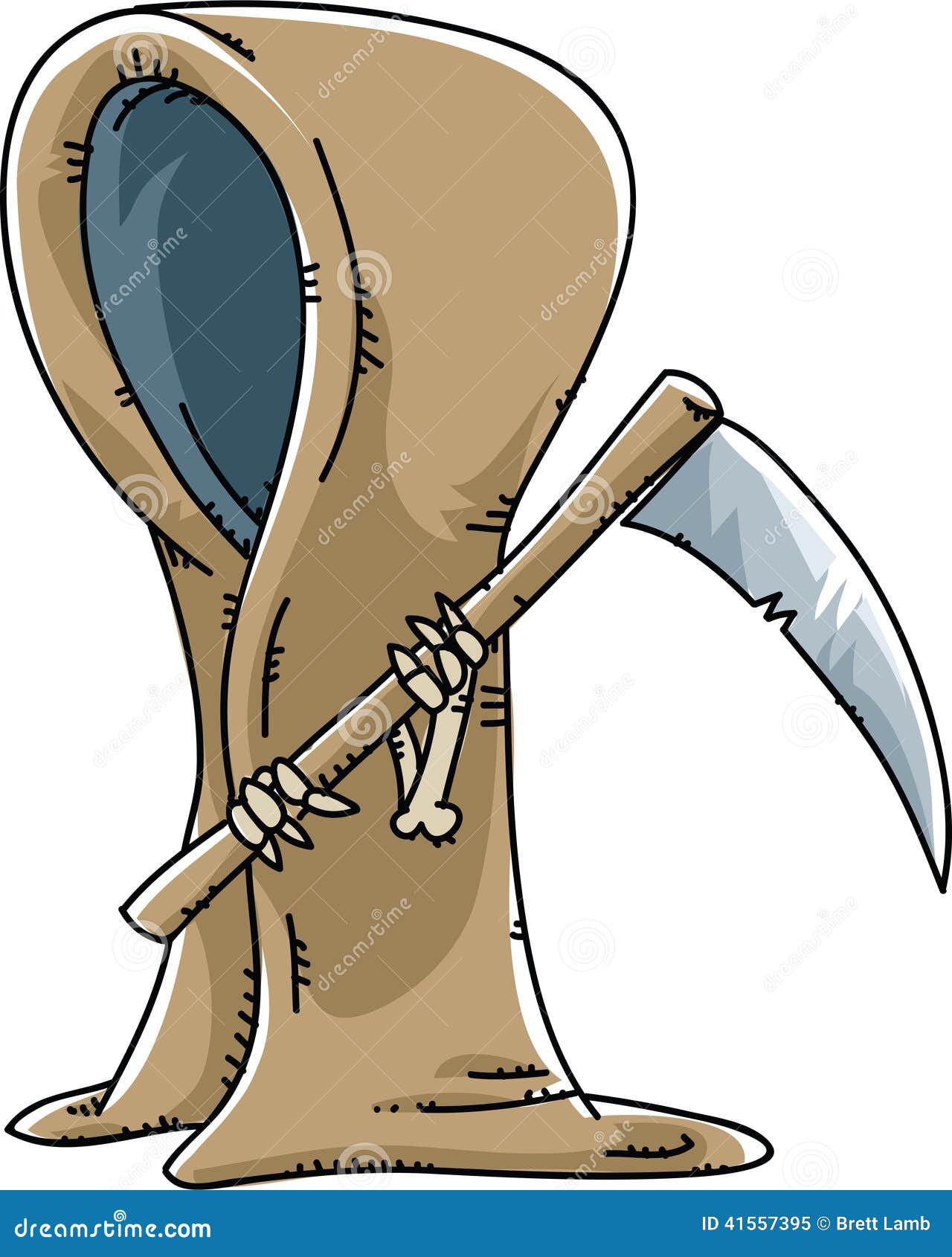 Morte con la falce illustrazione di stock. Illustrazione di morte ...