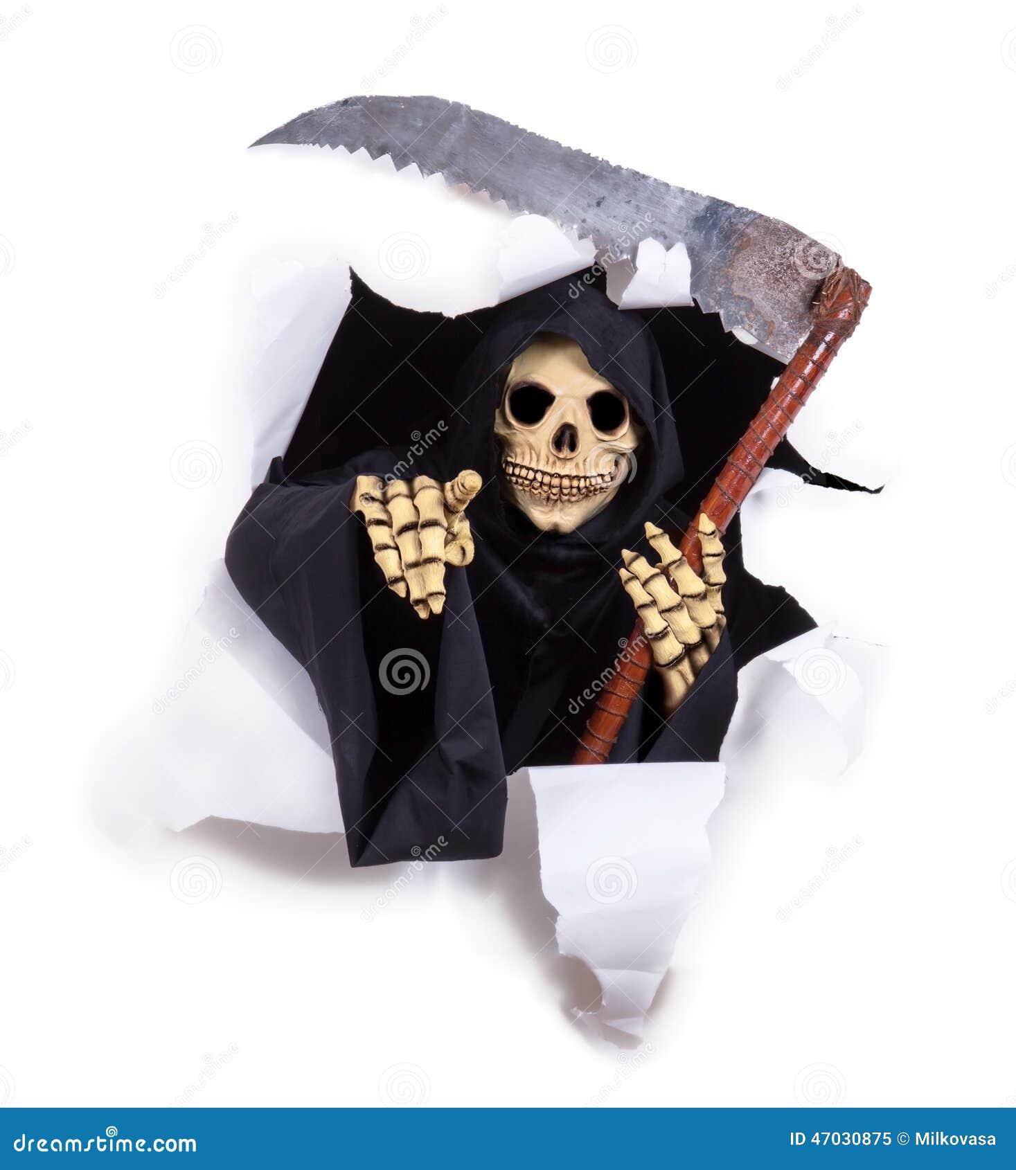 Morte con una falce immagine stock. Immagine di cimitero - 47030875