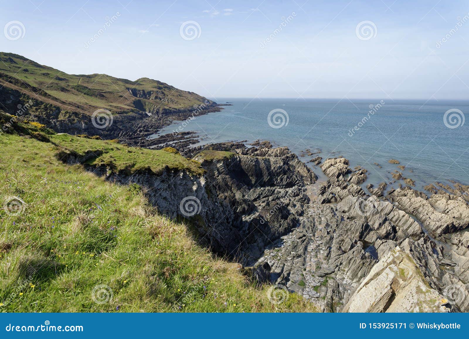 Morte Point stock image. Image of devon, swcp, coastal - 153925171