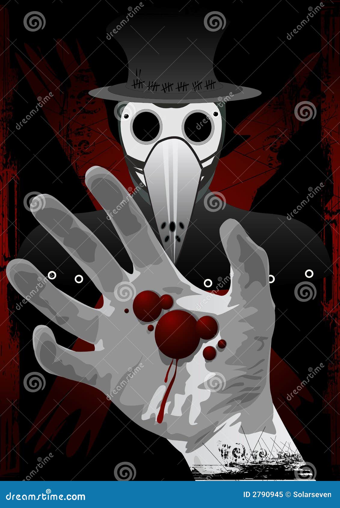 A morte preta ilustração stock. Ilustração de horror, doutor - 2790945