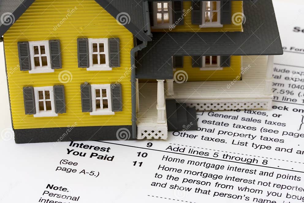 Mortgage Interest Deduction Stock Image - Image of paying, property ...