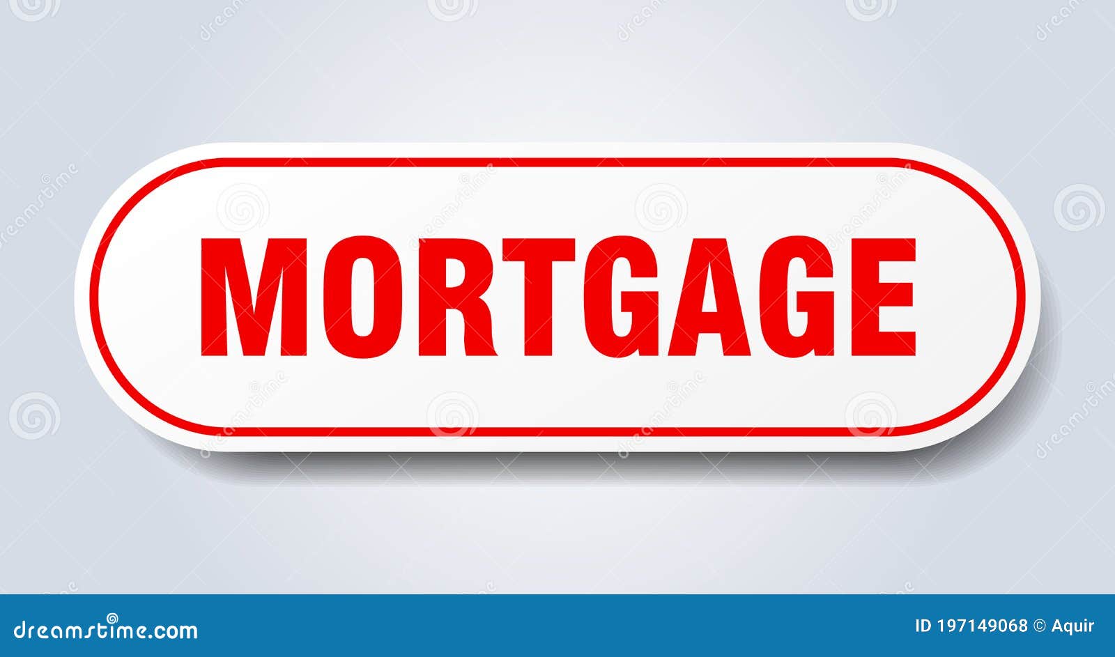 Mortgage sticker. stock vector. Illustration of website - 197149068