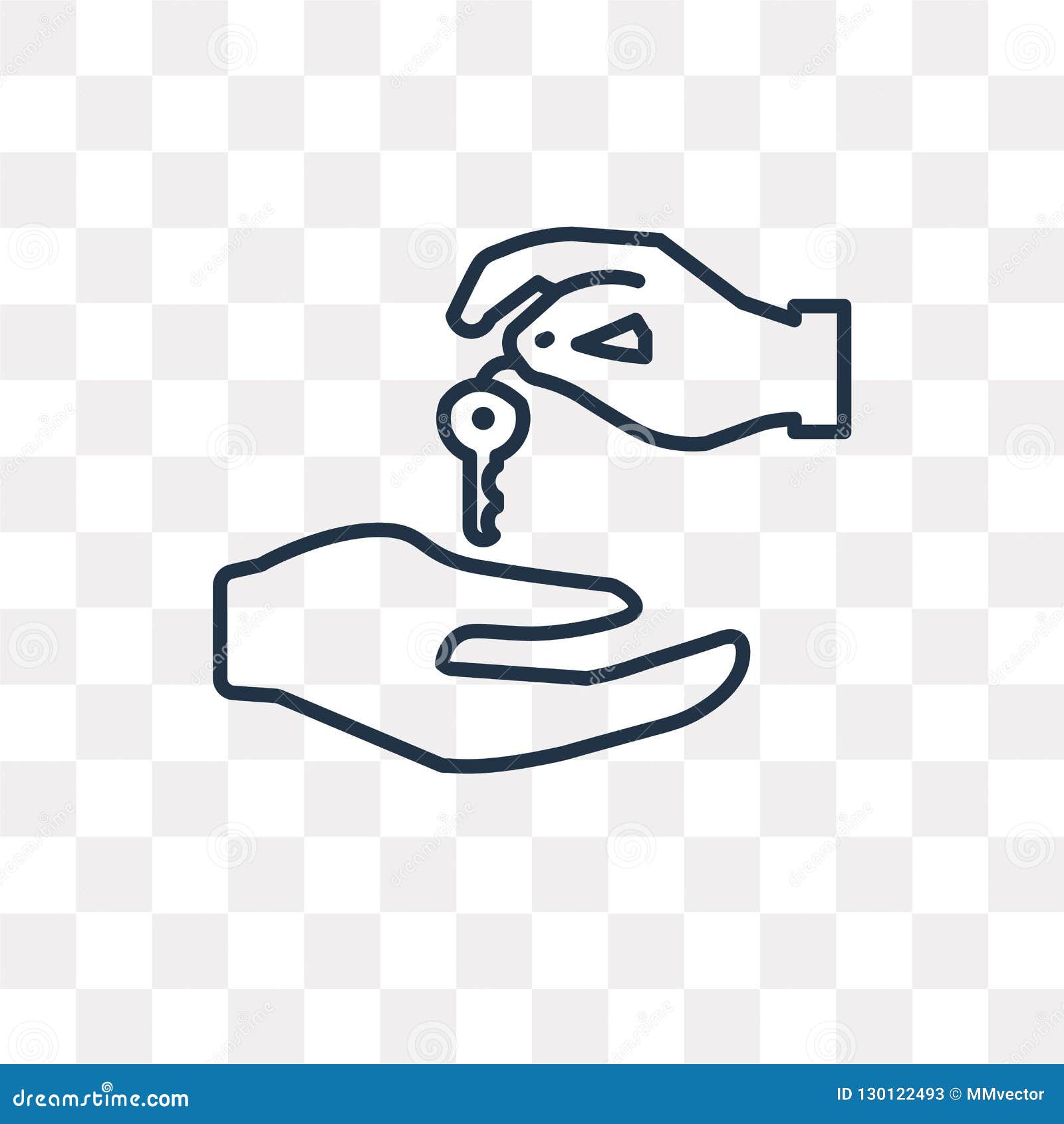 Mortgage Vector Icon Isolated on Transparent Background, Linear Stock ...