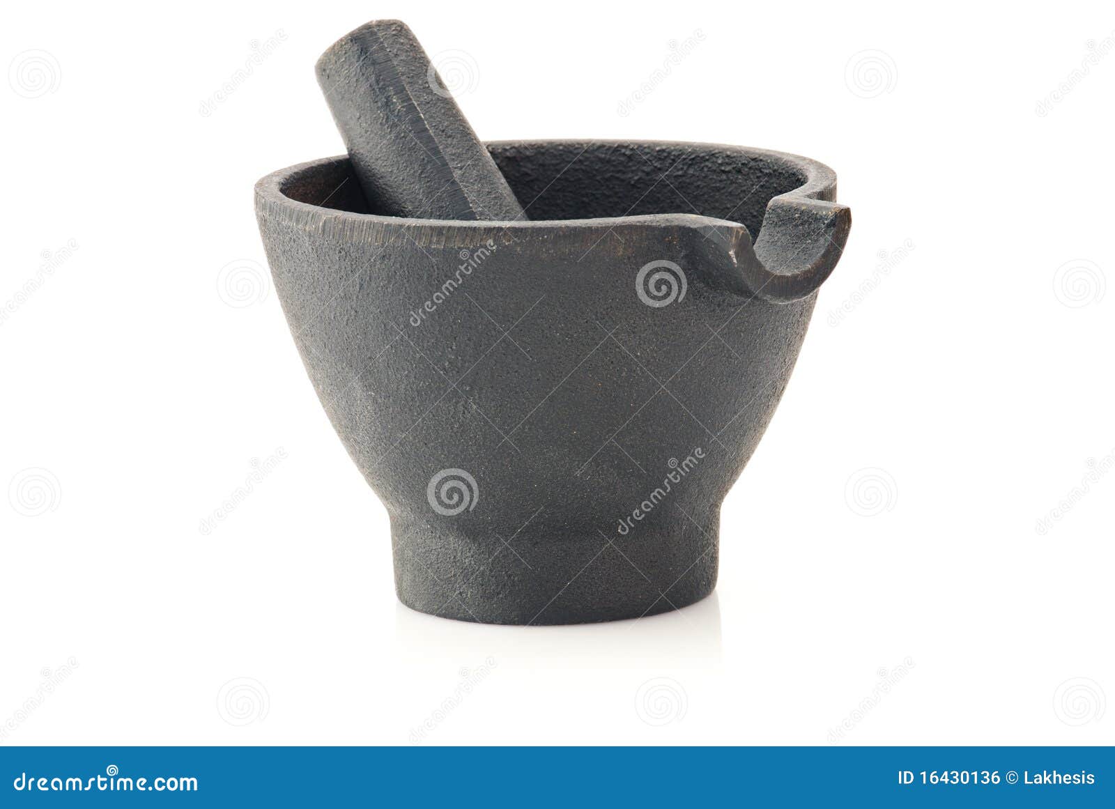 Mortier avec le pilon photo stock. Image du chimie, fond - 16430136