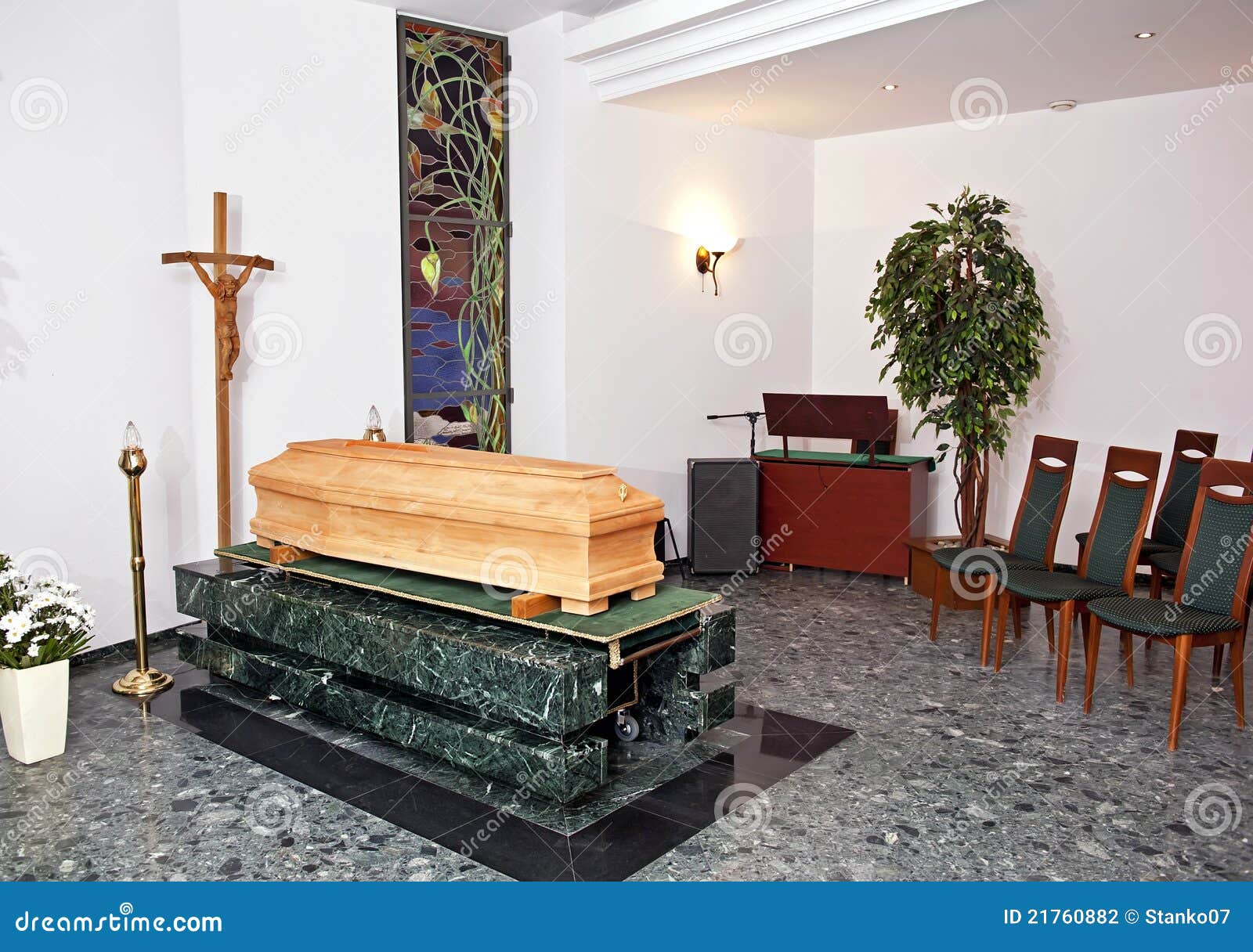 Mortuary stock photo. Image of chapel, casket, case, christ - 21760882