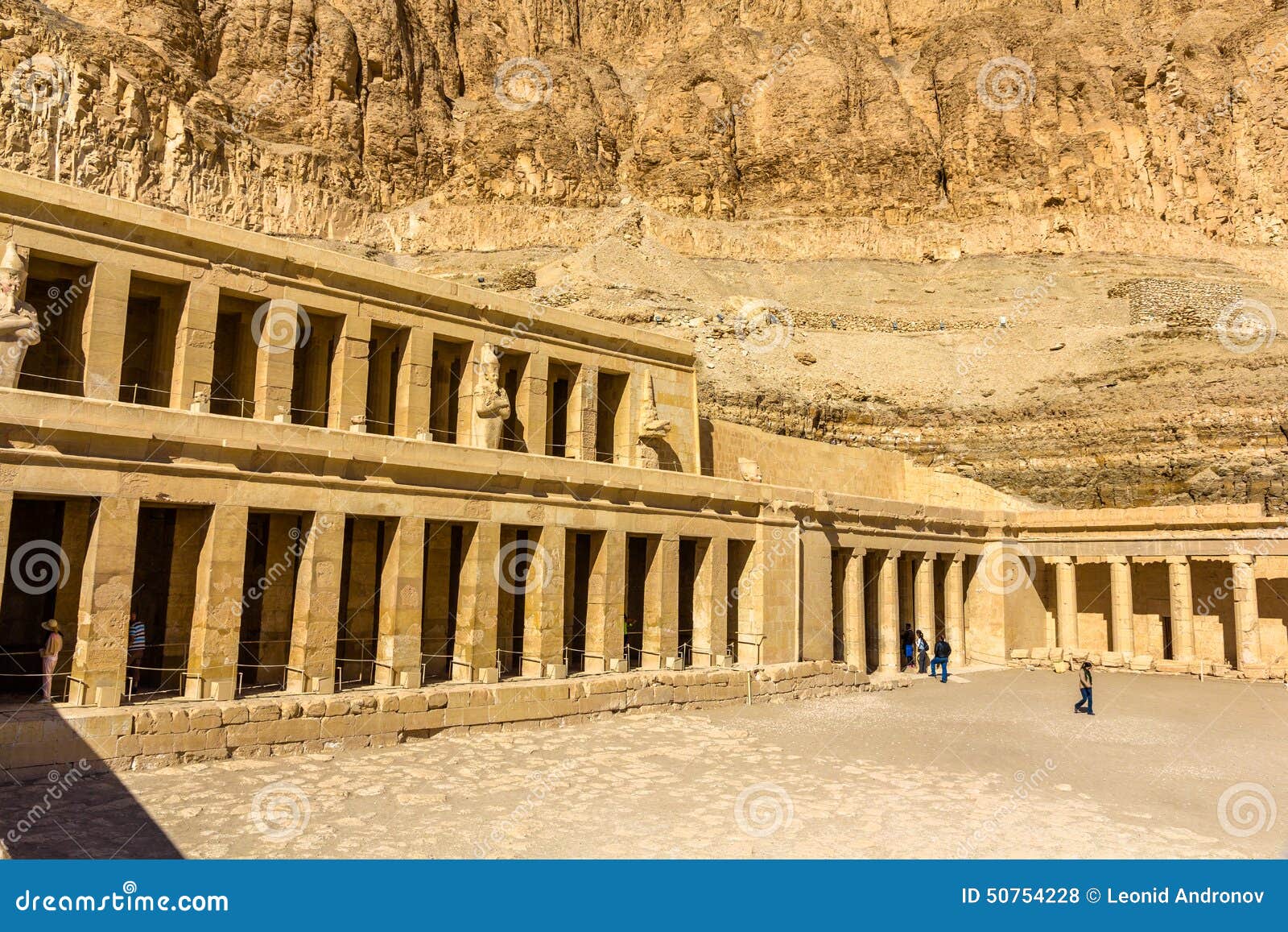 Mortuary Temple of Hatshepsut in Deir El-Bahari Stock Photo - Image of ...