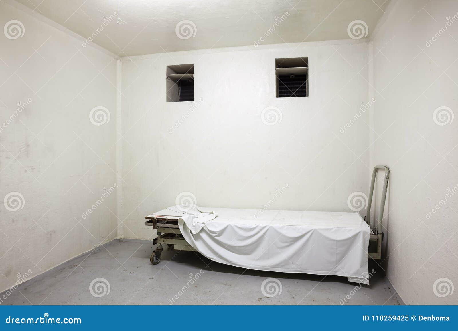 Corpse storage place stock image. Image of interior - 110259425