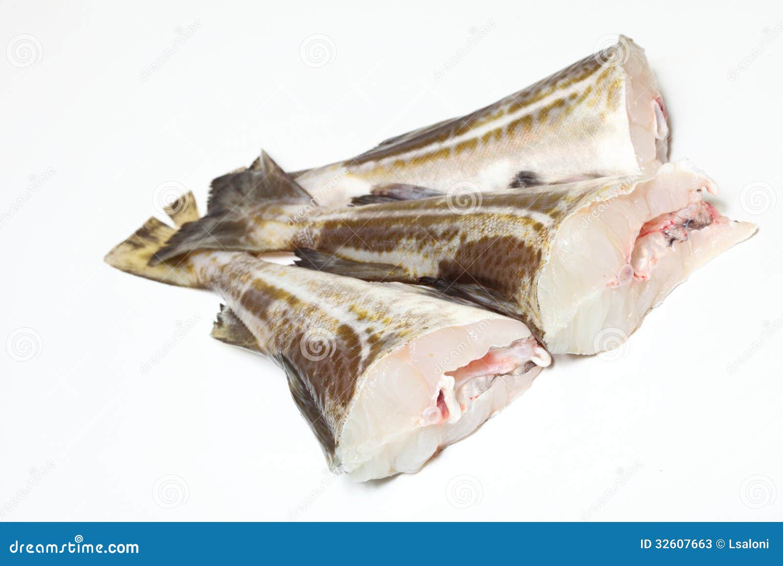 Morue - filets de poissons image stock. Image du bouche - 32607663