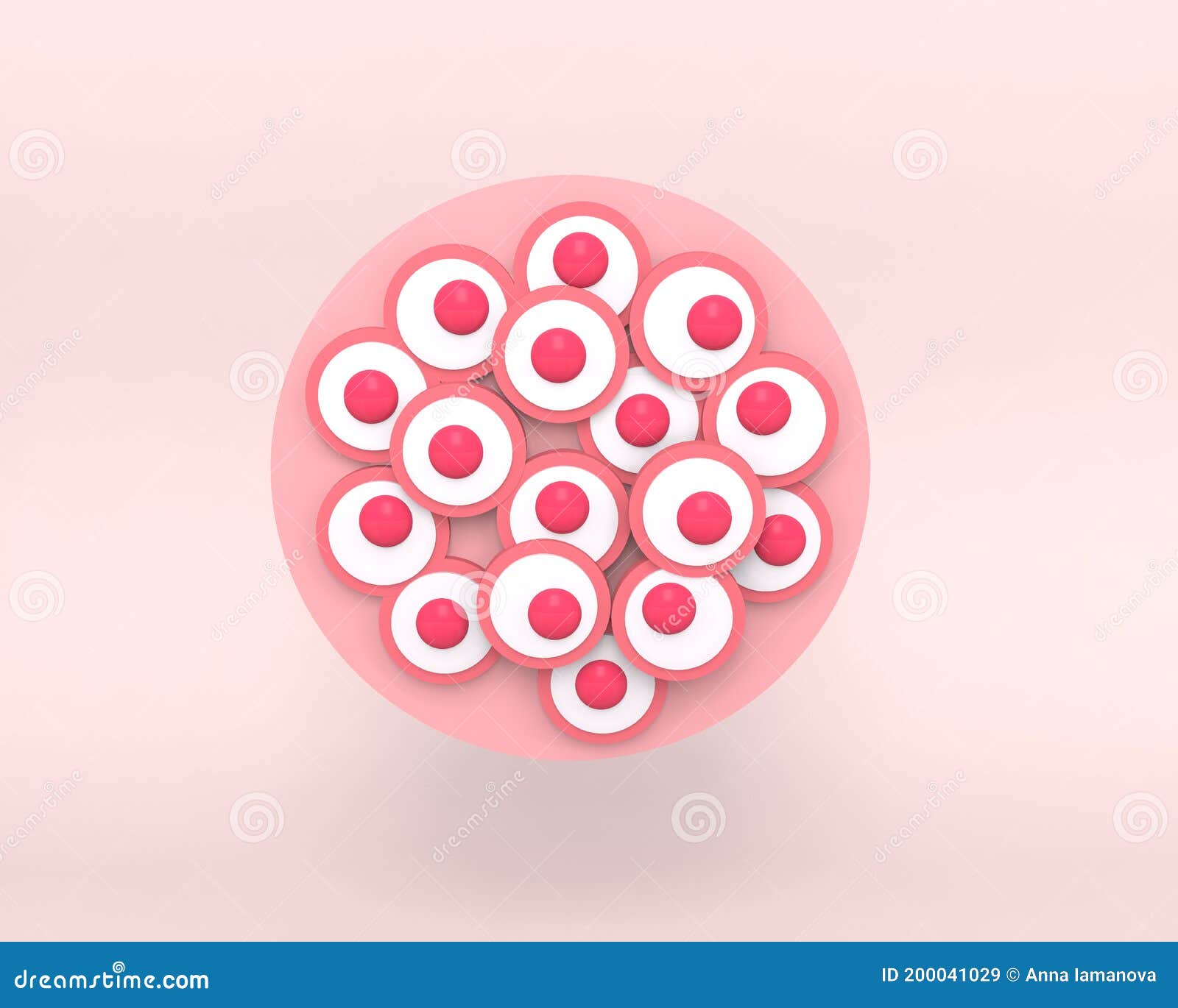Morula. the Embryo Cell of 16 Blastomeres Stock Illustration ...