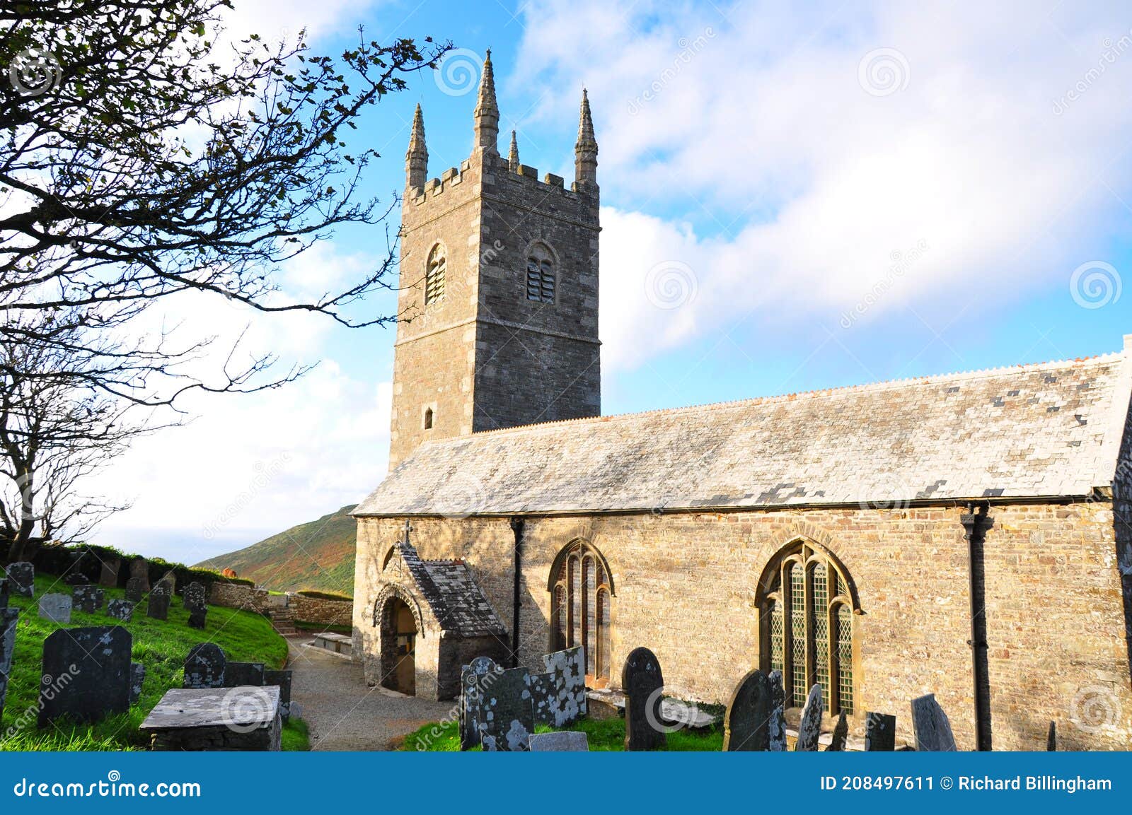 Morwenstow Church, Cornwall, England Stock Image - Image of devon, area ...