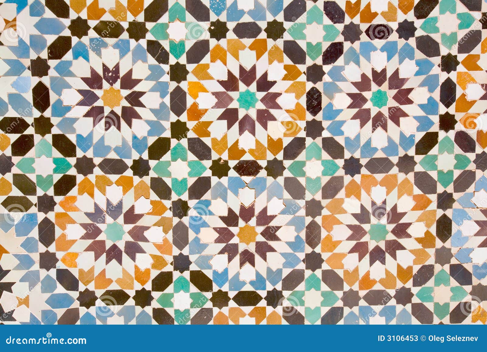 Mosaïque arabe image stock. Image du maroc, mosquée, ethnicité - 3106453