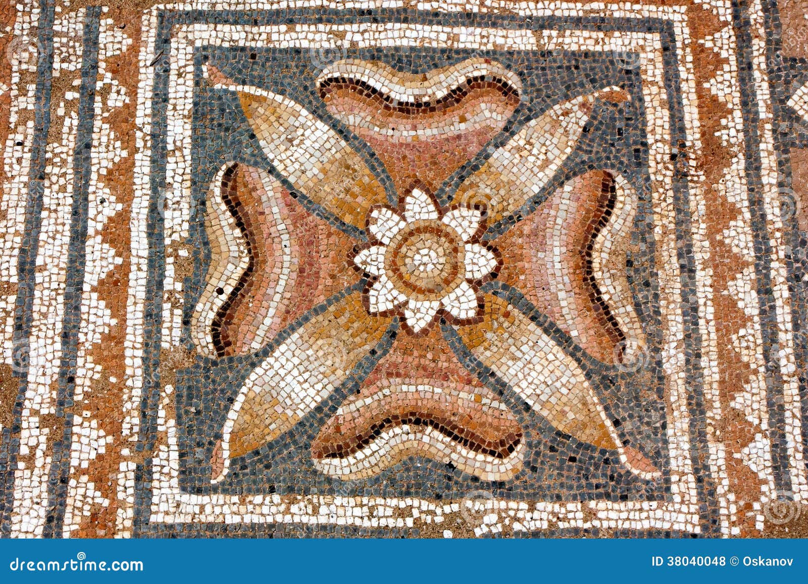 Mosaïque du grec ancien photo stock. Image du grec, milieux - 38040048