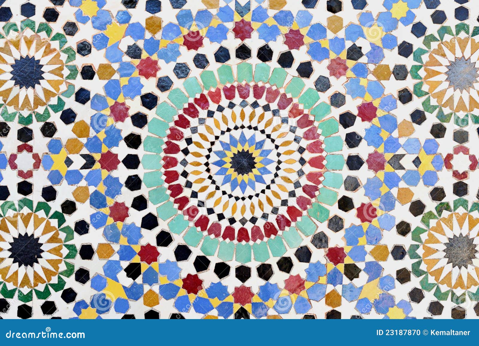 Mosaïque Islamique Traditionnelle Photo stock - Image du moyen ...