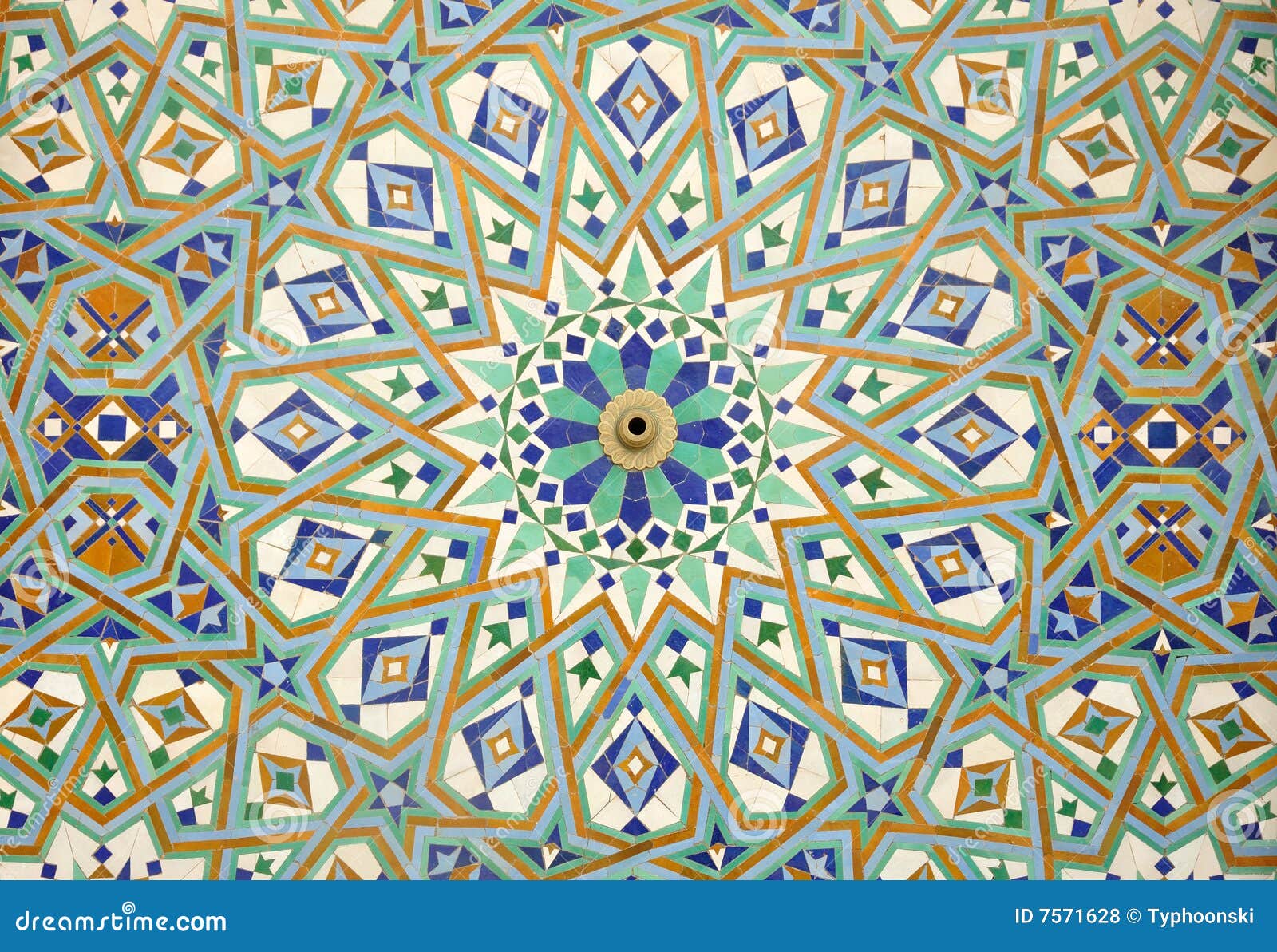 Mosaïque Orientale à Casablanca Photo stock - Image du mosaïque ...