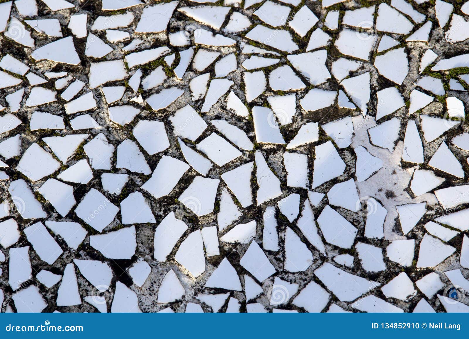 Mosaic white tiles stock photo. Image of pattern, tiles - 134852910