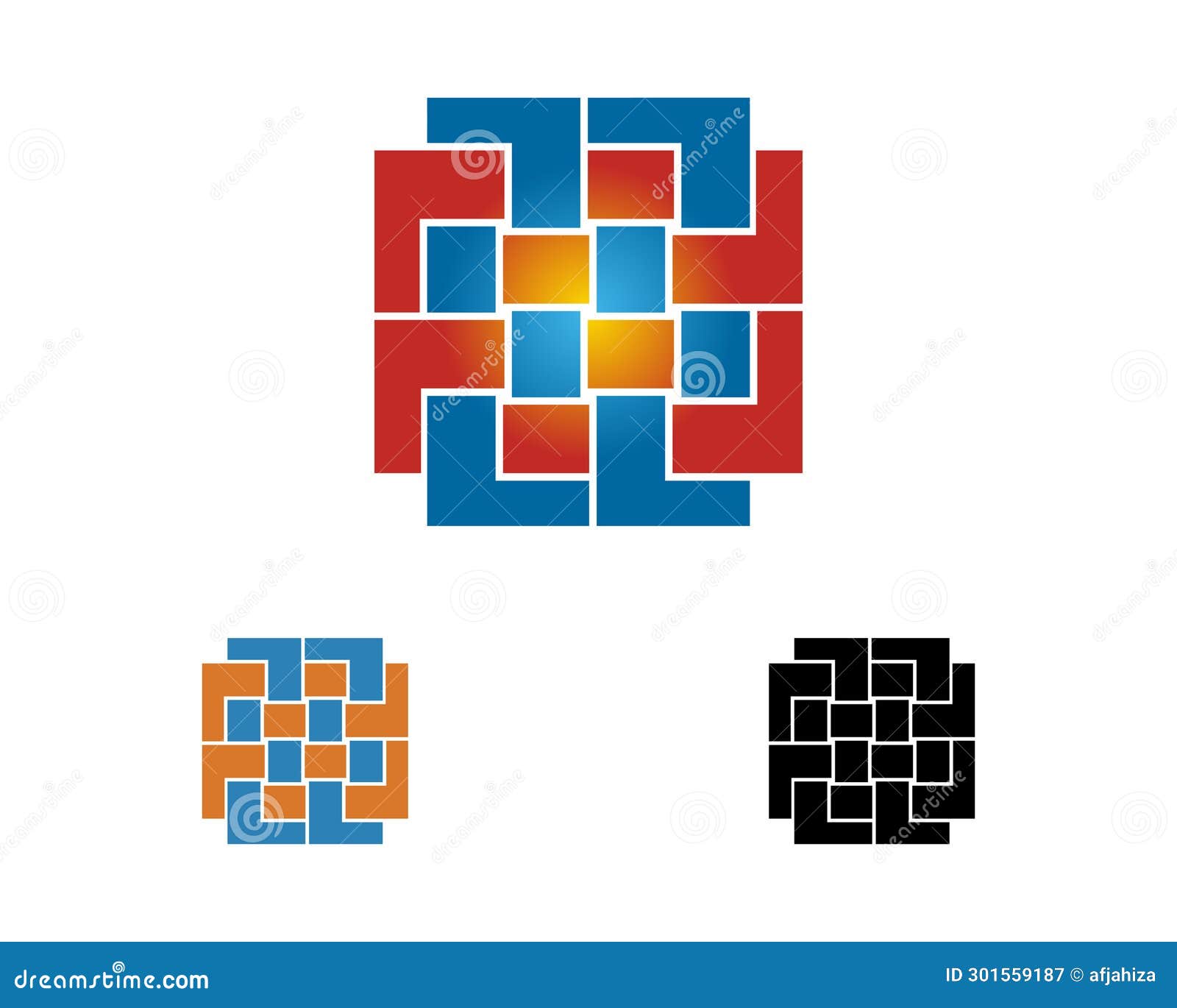 Mosaic 1 Logo Icon Template Stock Illustration - Illustration of mosaic ...