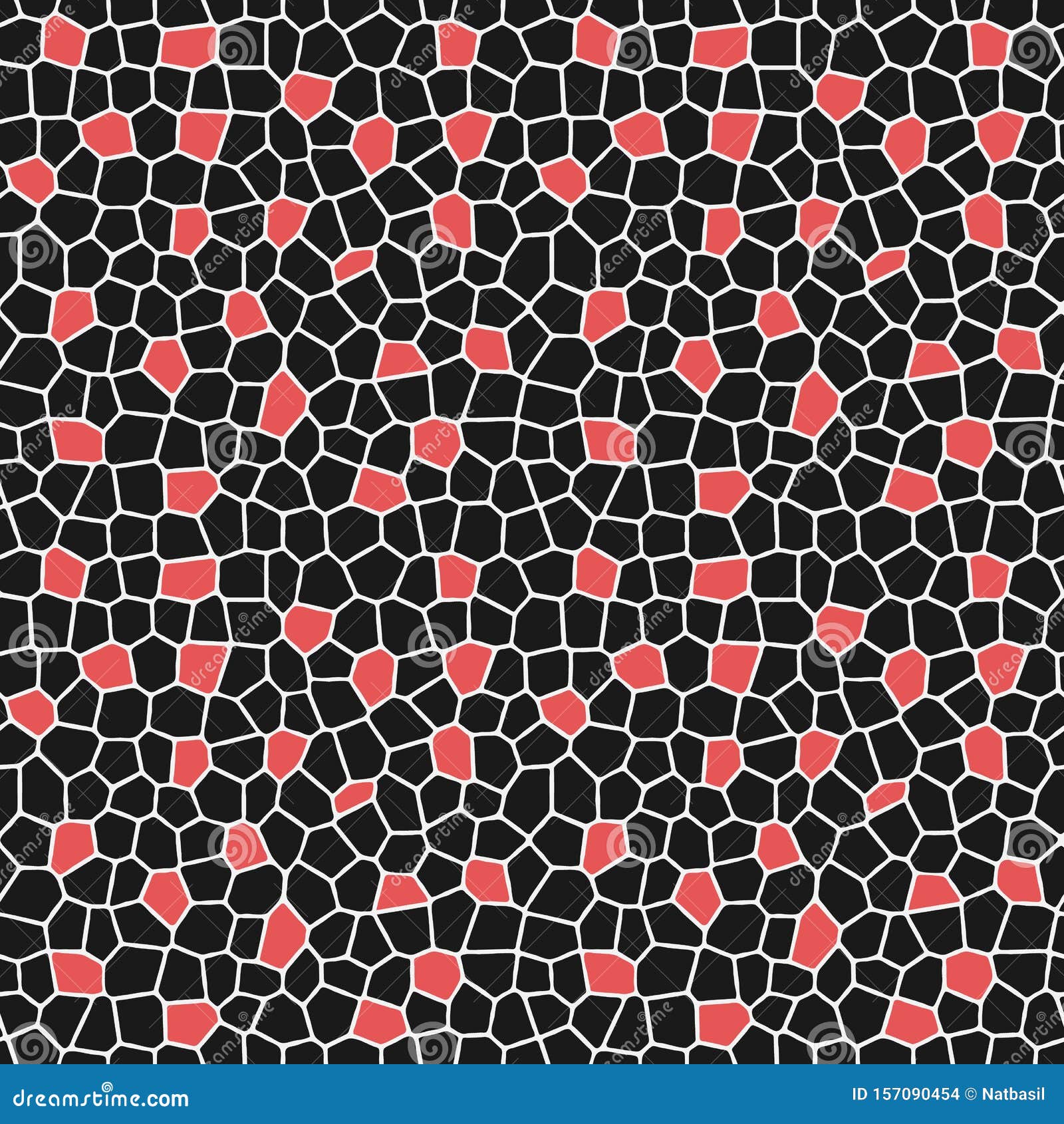 Mosaic Abstract Texture Seamless Pattern Stock Vector - Illustration of ...