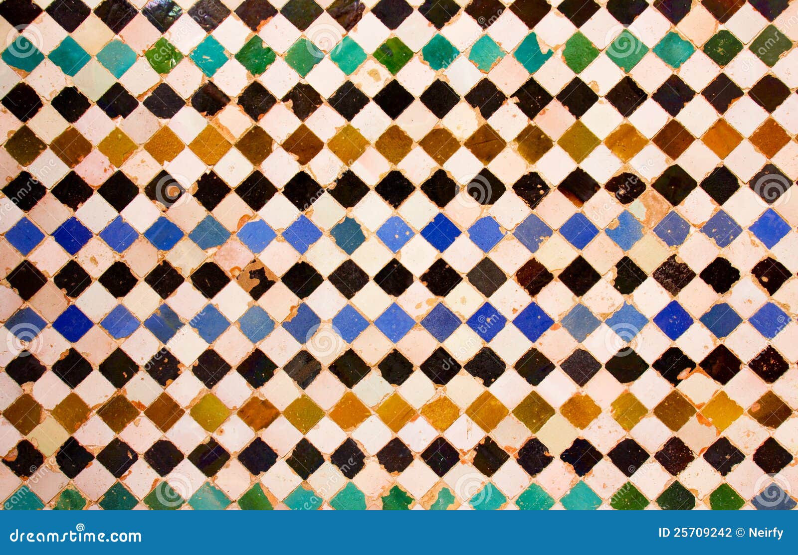 Mosaic at the Alhambra, Granada, Spain Stock Photo - Image of andalusia ...