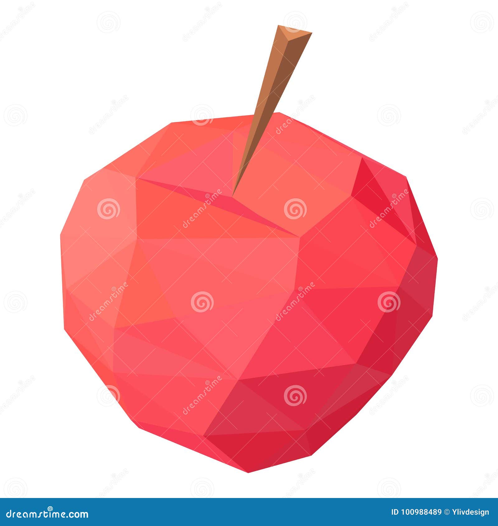 Mosaic Apples Icon, Isometric 3d Style Stock Vector - Illustration of ...