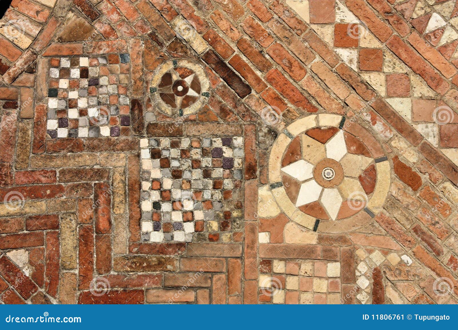 Mosaic art stock image. Image of basilica, brick, italy - 11806761