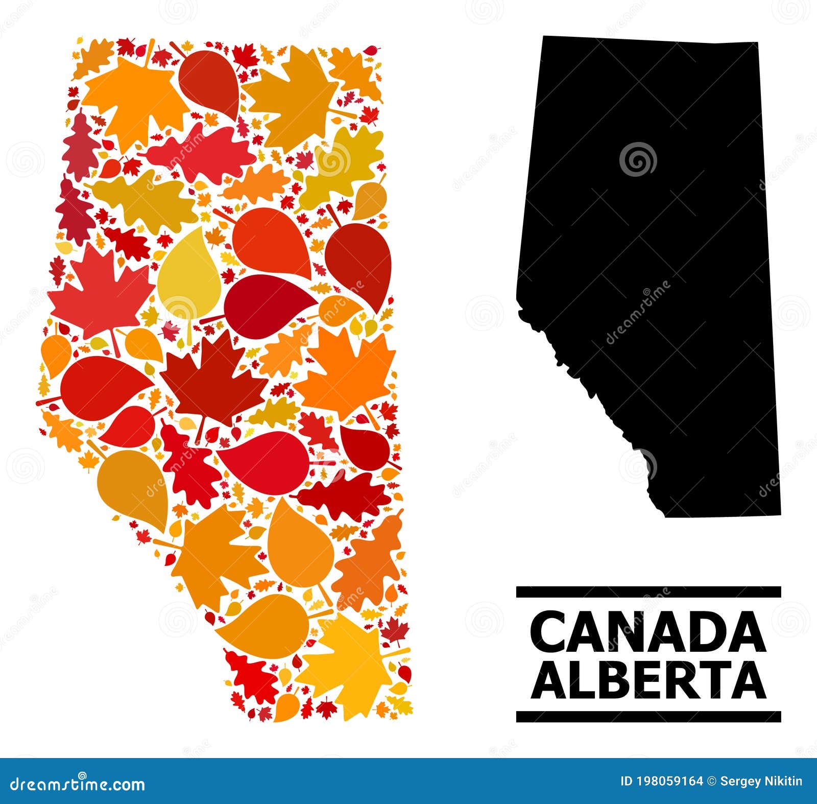 Alberta Province Map Cartoon Vector | CartoonDealer.com #23910165