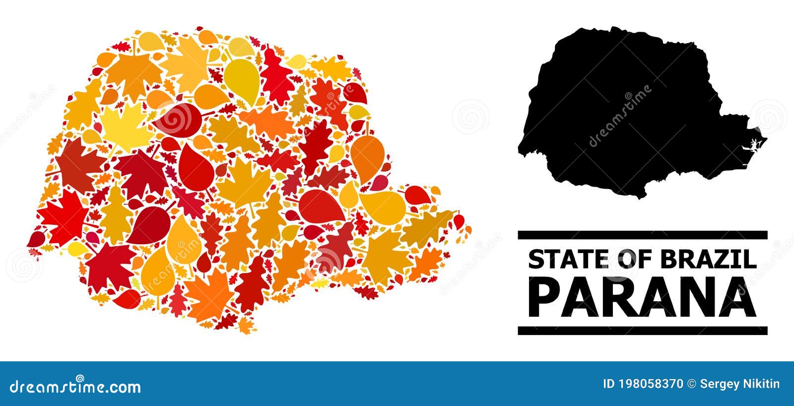 Parana State Maps Royalty-Free Stock Image | CartoonDealer.com #188537410