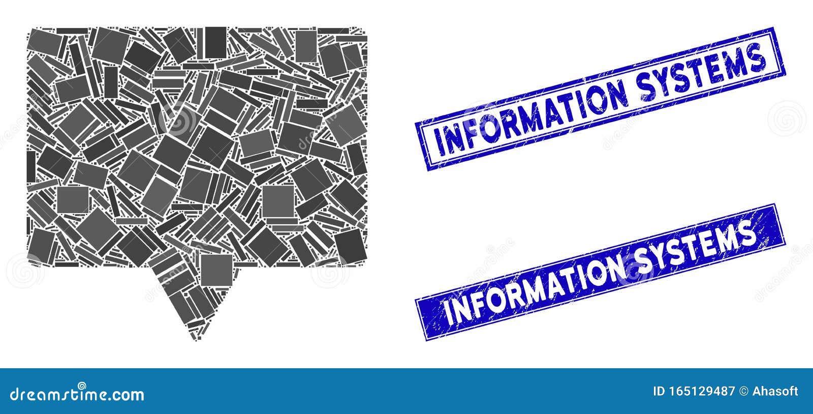 Banner Mosaic and Scratched Rectangle Information Systems Watermarks ...