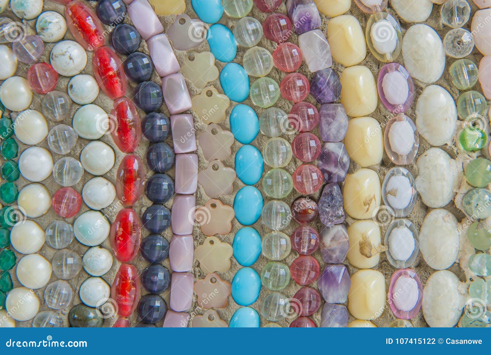 Mosaic Bead of Colorful Abstract for Background Stock Photo - Image of ...